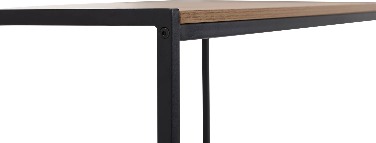 Bradford Study Console Table 1m - Black, Oak, HV Basic Study Tables ...