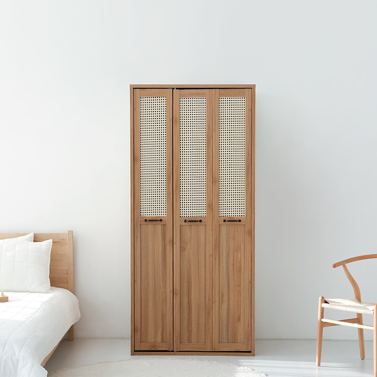 Belig 3 Door Rattan Wardrobe, Belig by HipVan | HipVan
