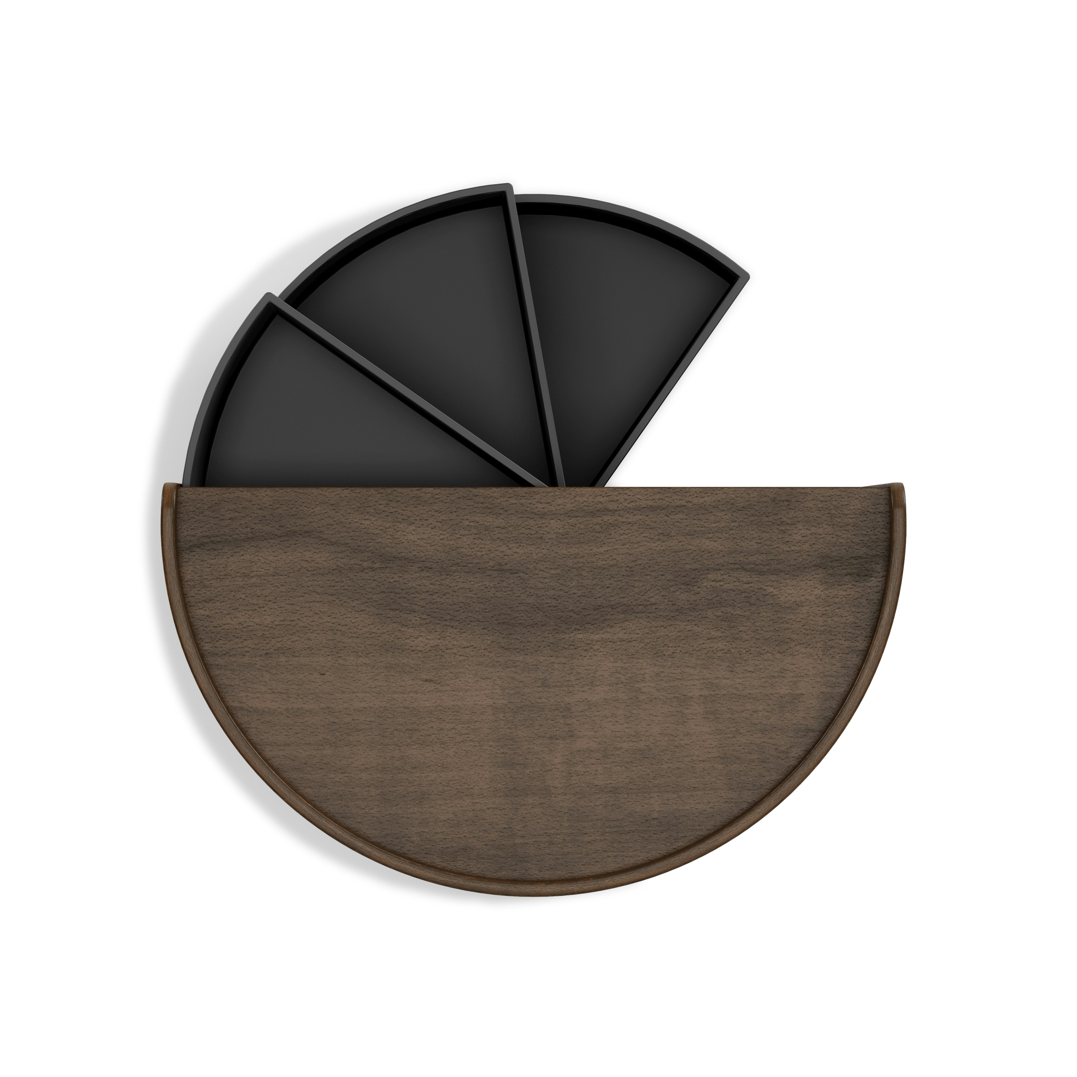 Moona Storage Box - Black, Walnut, Umbra Home Accents | HipVan