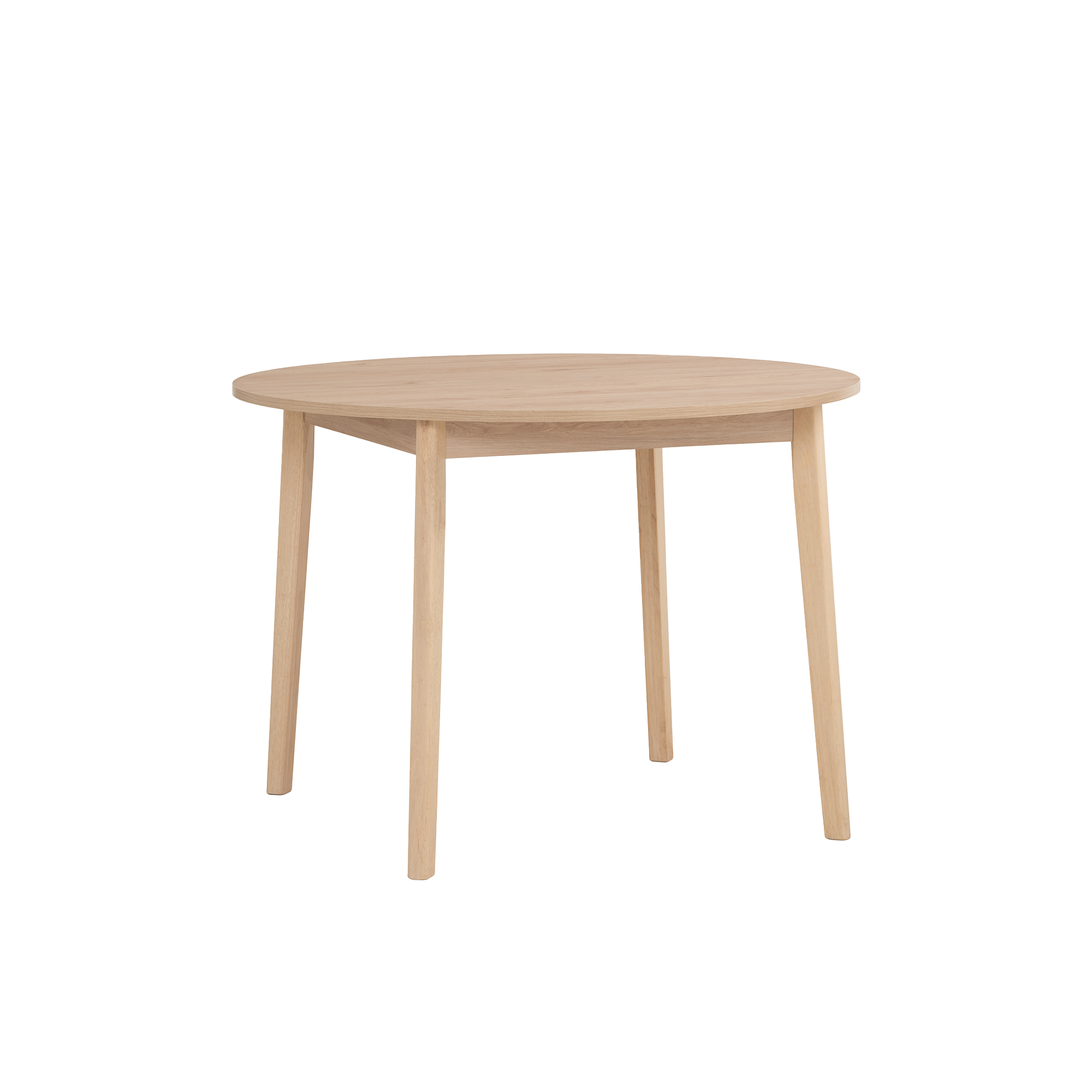 Sergio Round Dining Table 1m - Milk Oak, Oak Dining Tables by HipVan ...