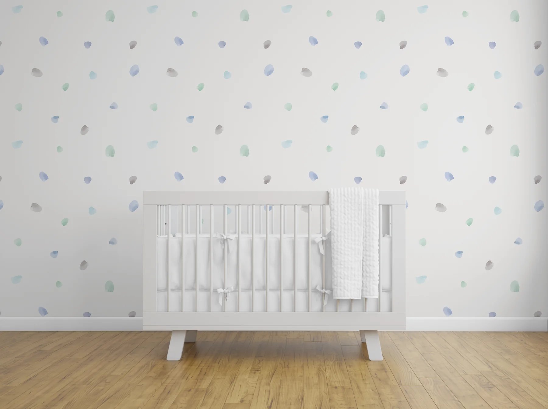 Urban Li'l Irregular Blobs Fabric Decal - Seafoam, Urban Li'l | HipVan