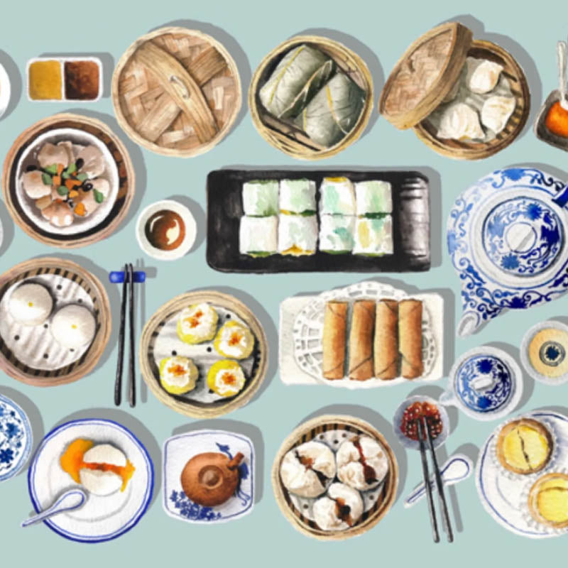 Singlapa Chinese Dim Sum Tea Towel, Singlapa | HipVan