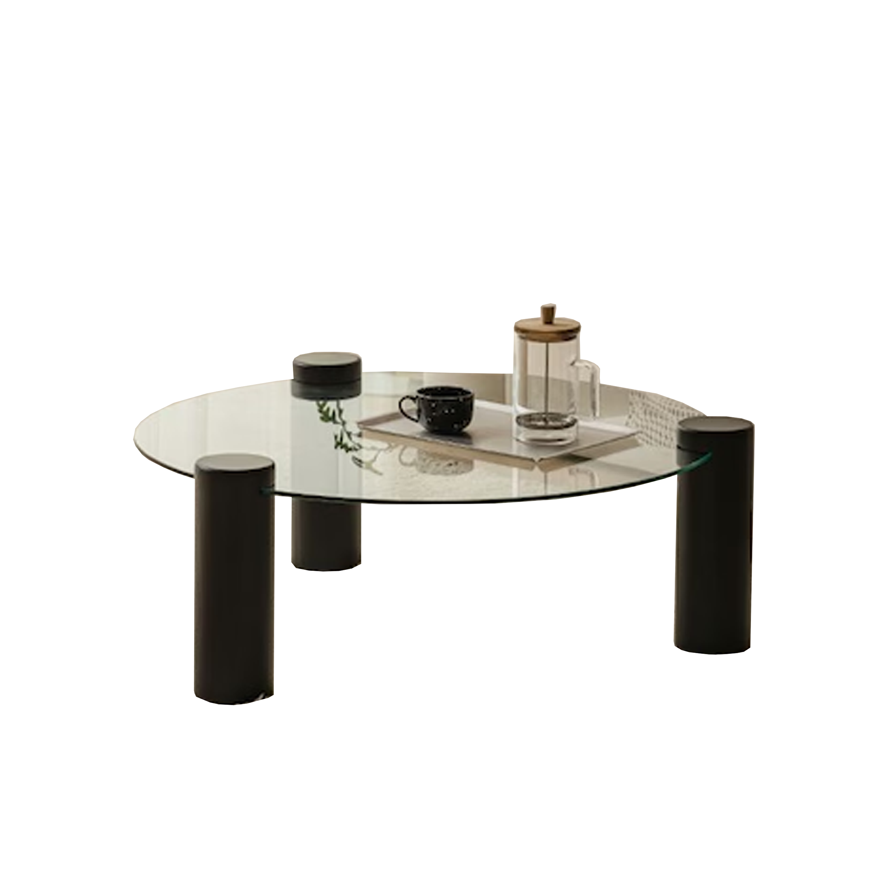 Robe Round Coffee Table - Black, Round Coffee Tables by HipVan | HipVan