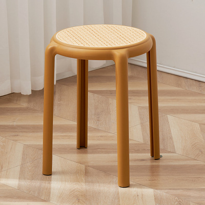 Alaska Stackable Stool - Mustard, HV Basic Storage & Accent Furniture ...