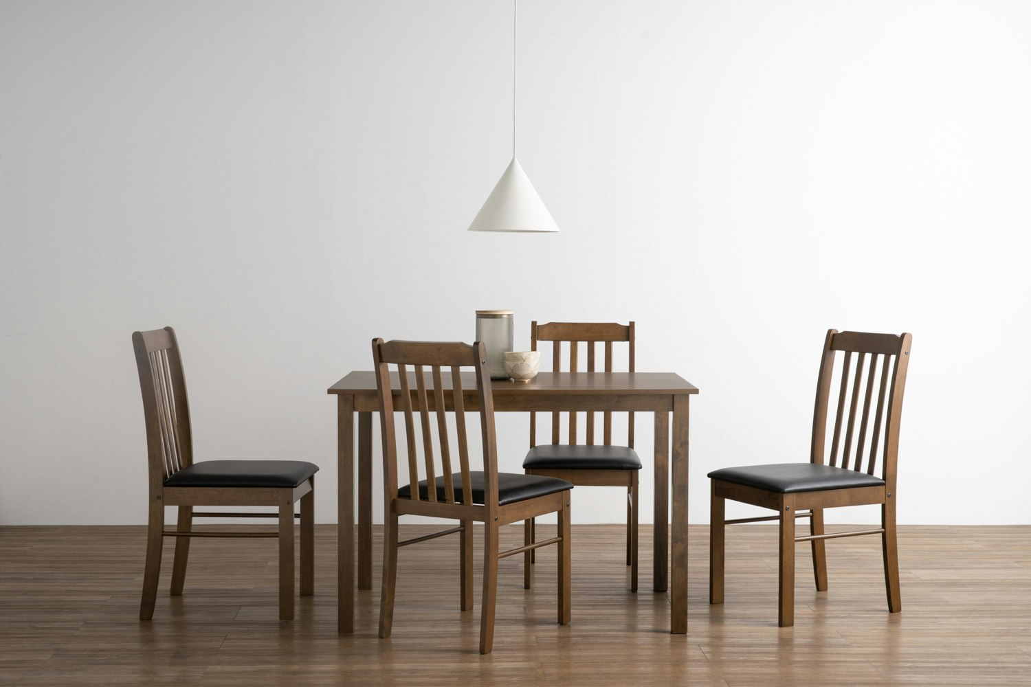 Faye Dining Table 1.1m with 4 Faye Chairs - Cocoa, HV Basic Dining ...