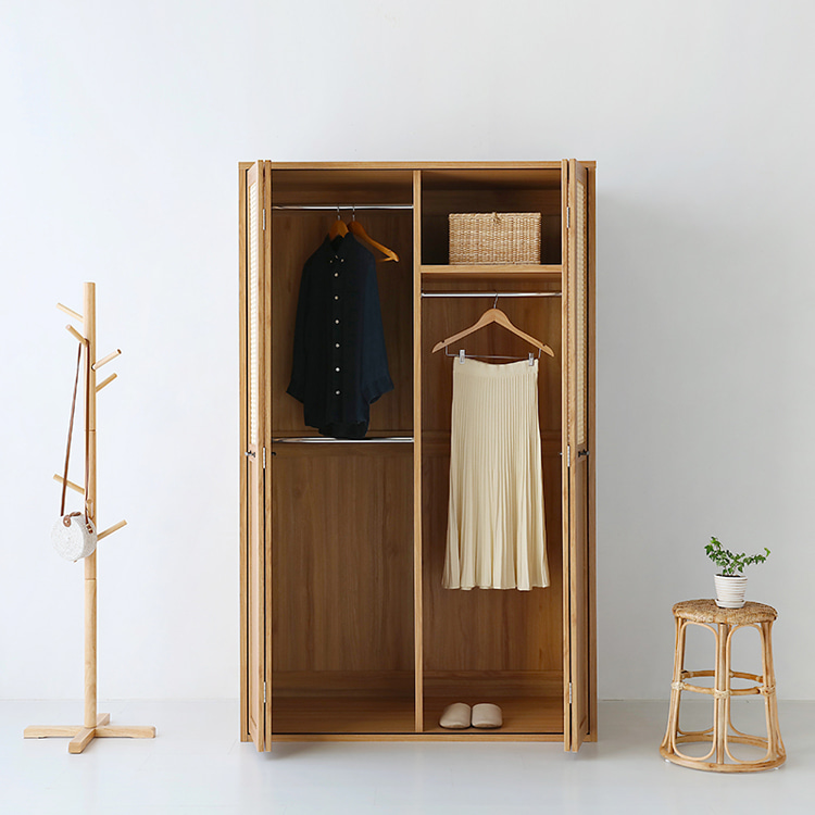Belig 4 Door Bifold Rattan Wardrobe, Belig by HipVan | HipVan
