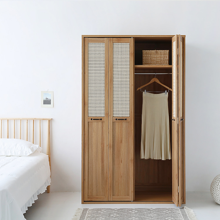 Belig 4 Door Bifold Rattan Wardrobe, Belig by HipVan | HipVan