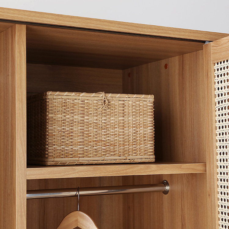 Belig 4 Door Bifold Rattan Wardrobe, Belig by HipVan | HipVan