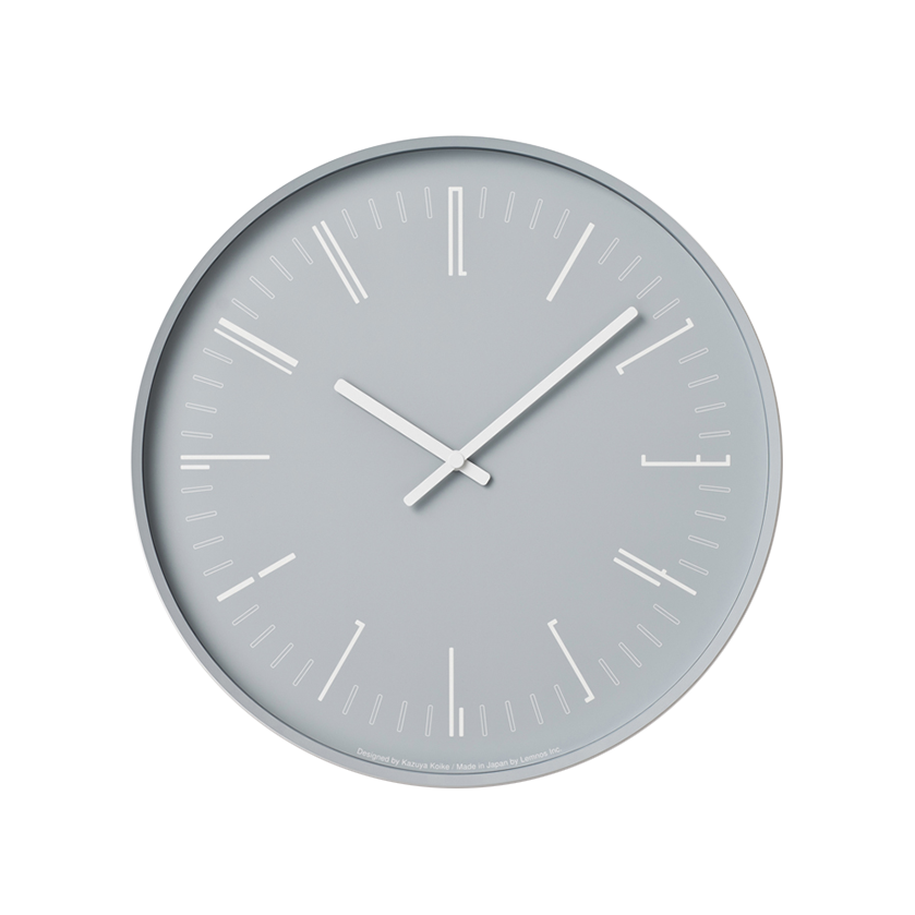 Draw Wall Clock (Flat) -Black, Lemnos Clocks | HipVan