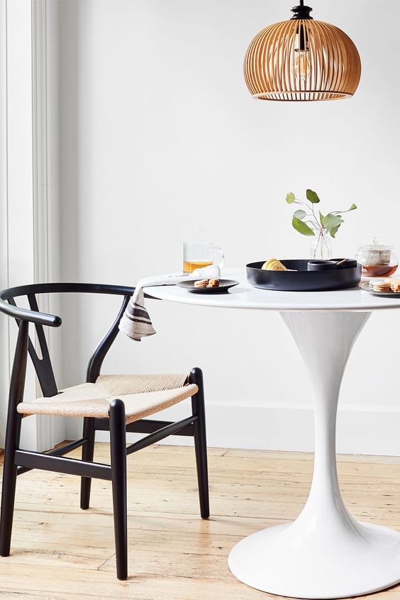 Carmen Round Dining Table 0.6m - White, HV Basic Dining Tables & Chairs ...