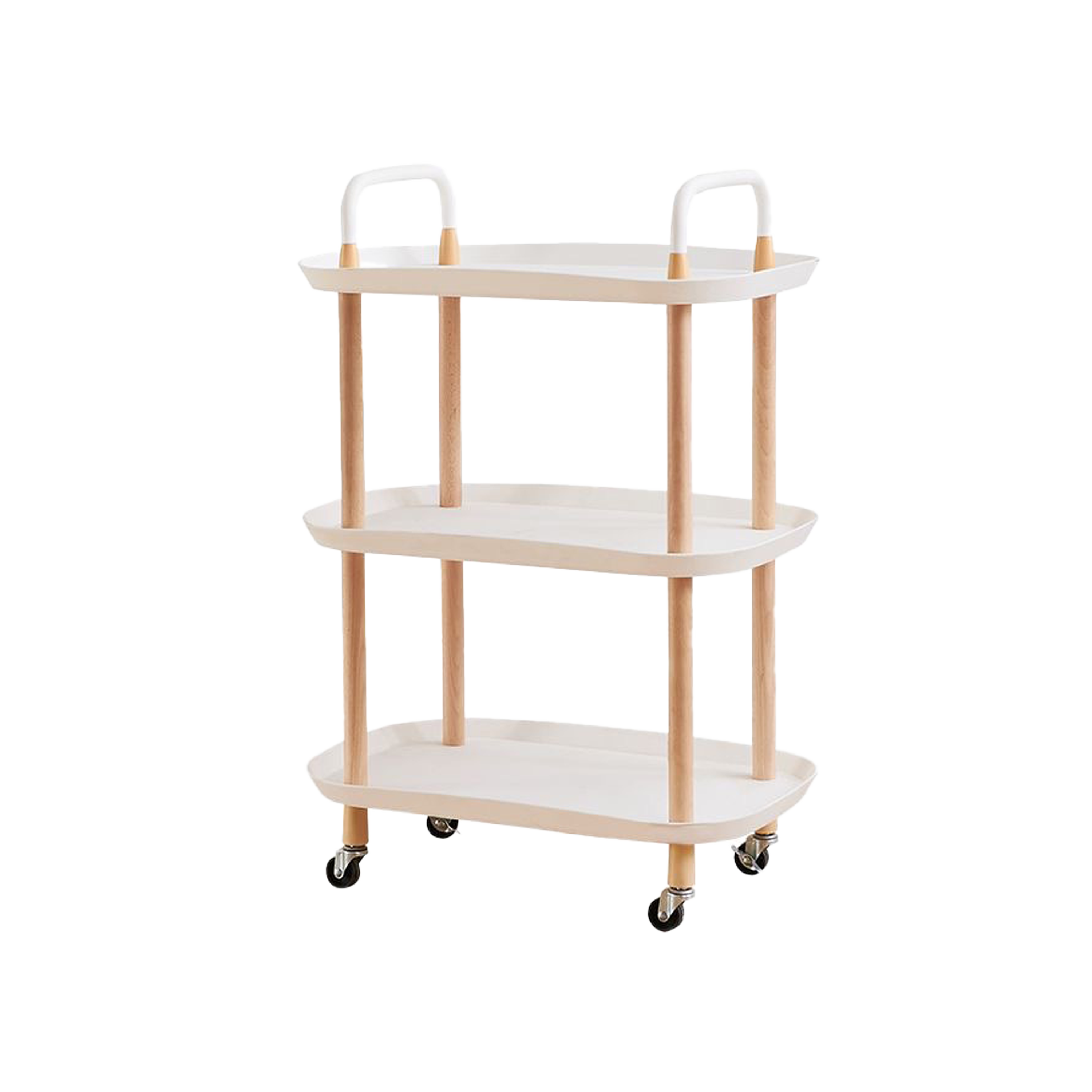 Willa 3-Tier Wood Accent Trolley - Rectangle, Storage Essentials by ...