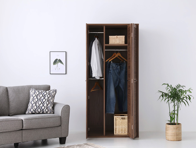 Hein 3 Door Wardrobe - Walnut, Heim by HipVan | HipVan