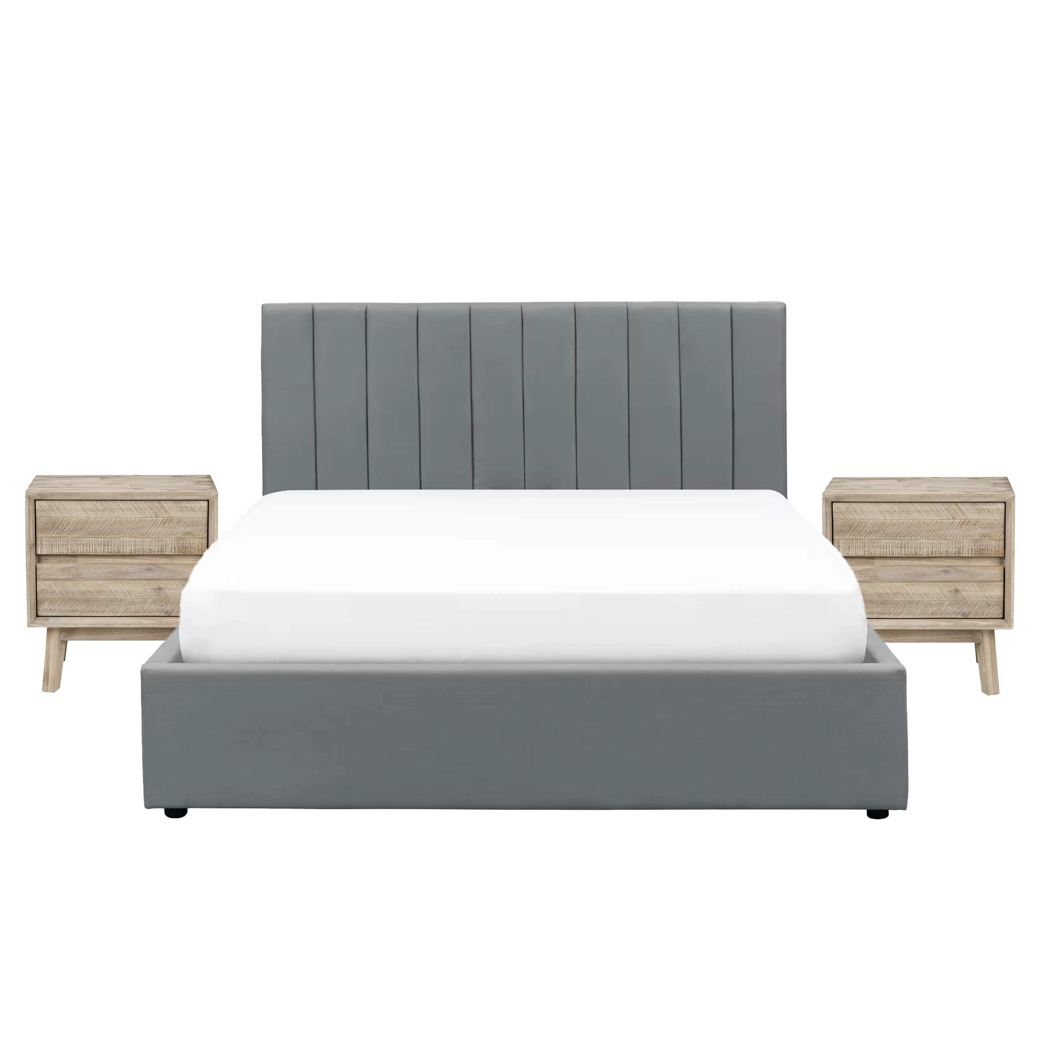 Leland Twin Drawer Bedside Table, HV Atelier Beds & Bedroom Storage ...