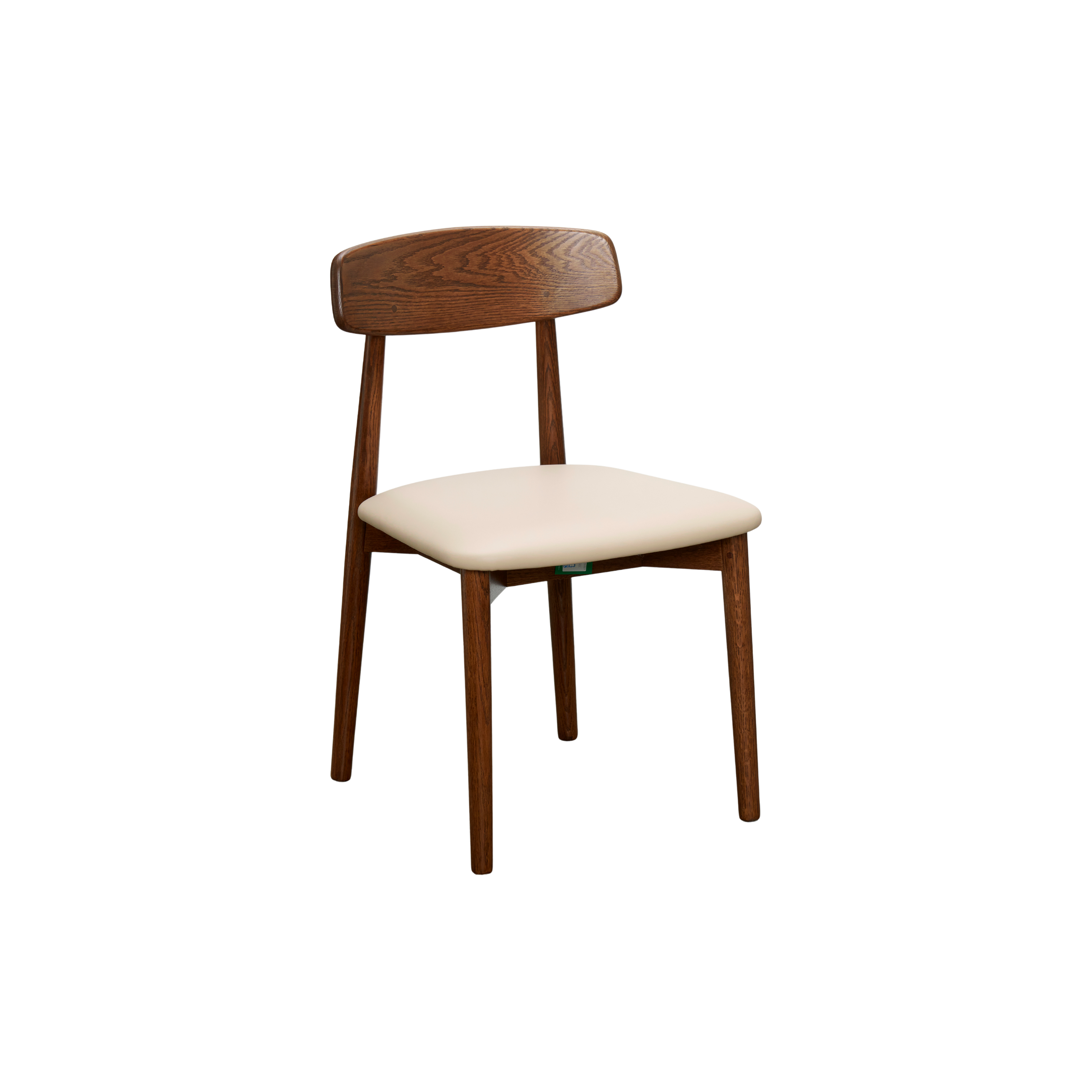 Solis Dining Chair - Walnut, Beige (Pet Friendly), Solid Wood Dining Tables, Benches & Chairs by ...