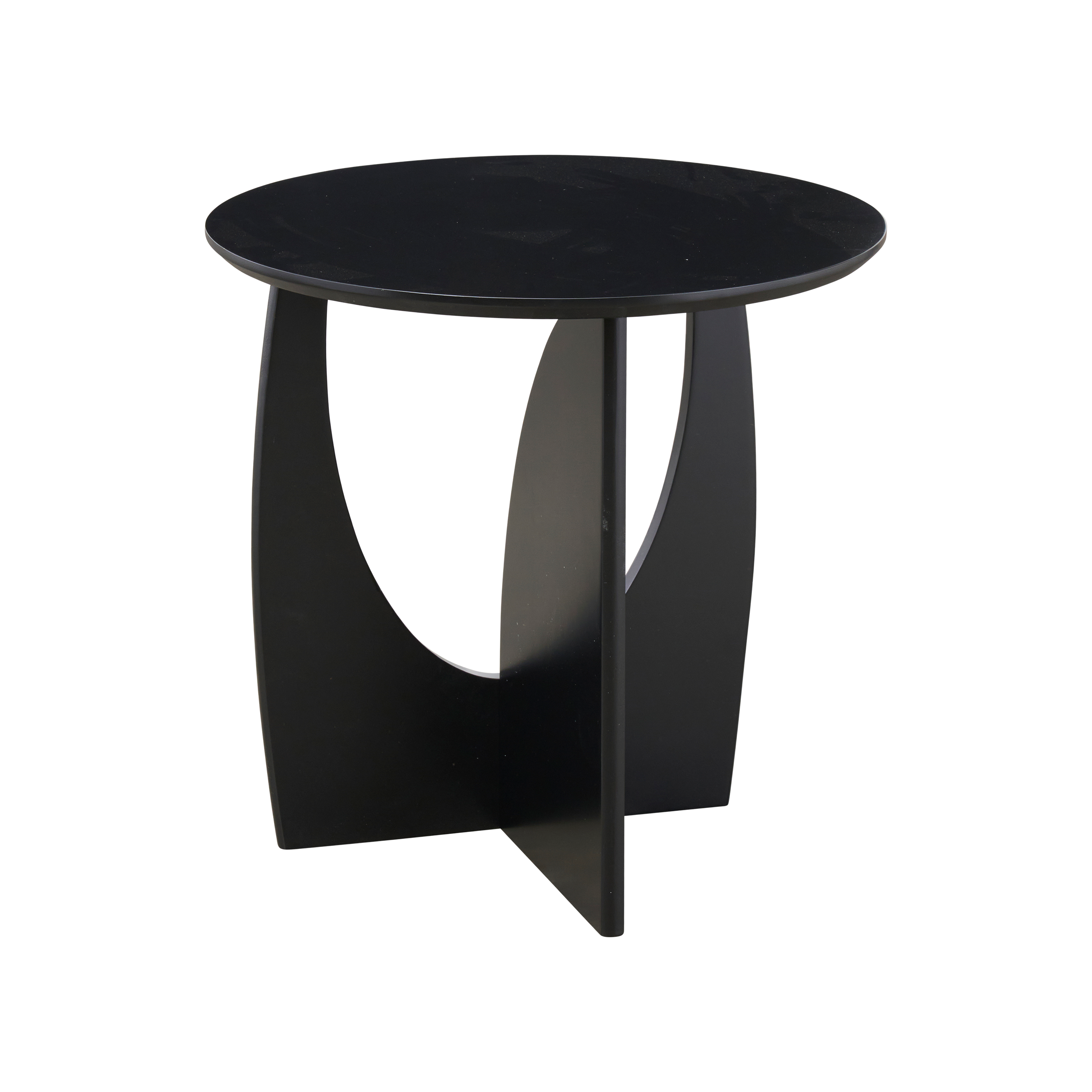 (As-Is) Coda Sculpted Side Table - Black, As-Is | HipVan
