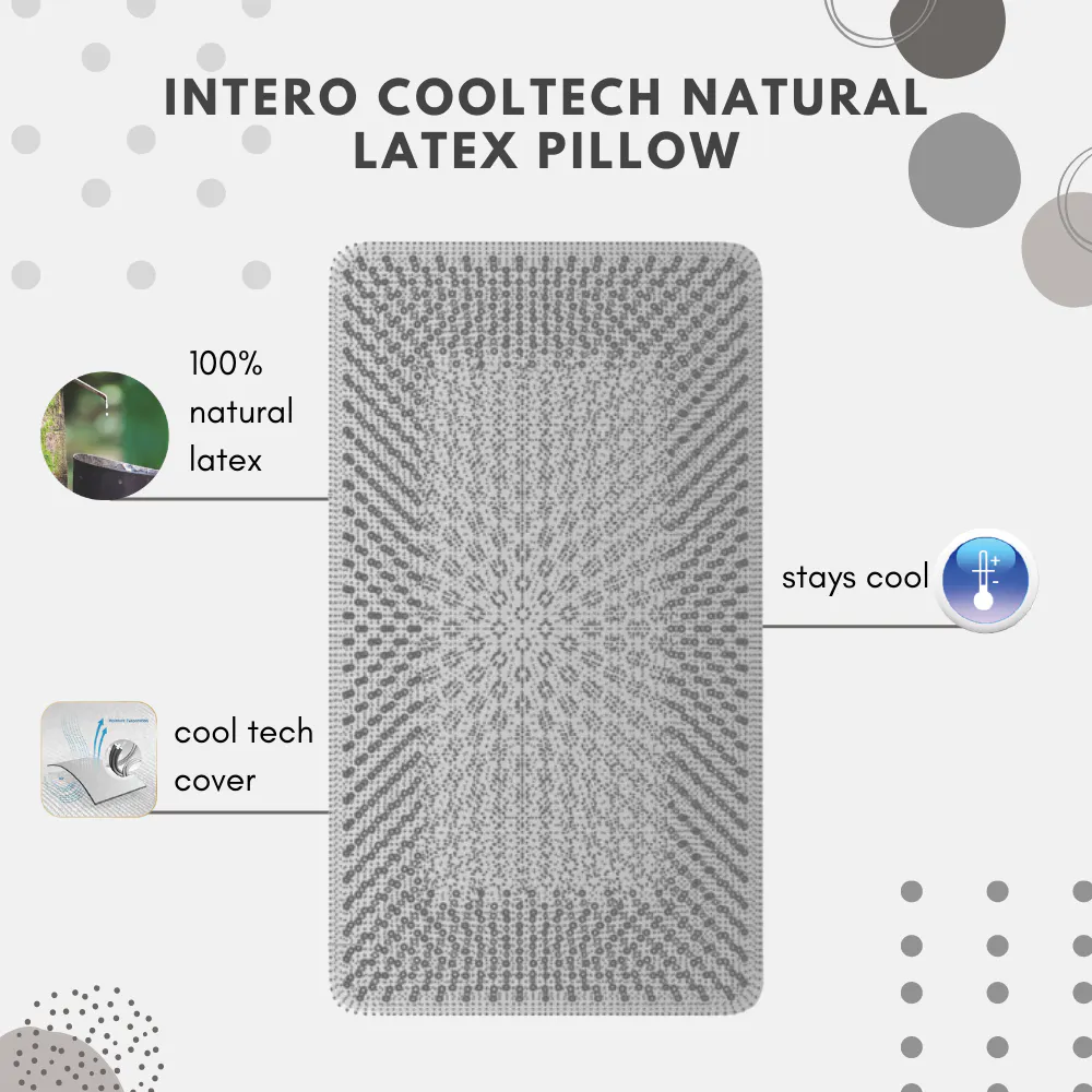 Intero CoolTech Natural Latex Pillow, Intero | HipVan
