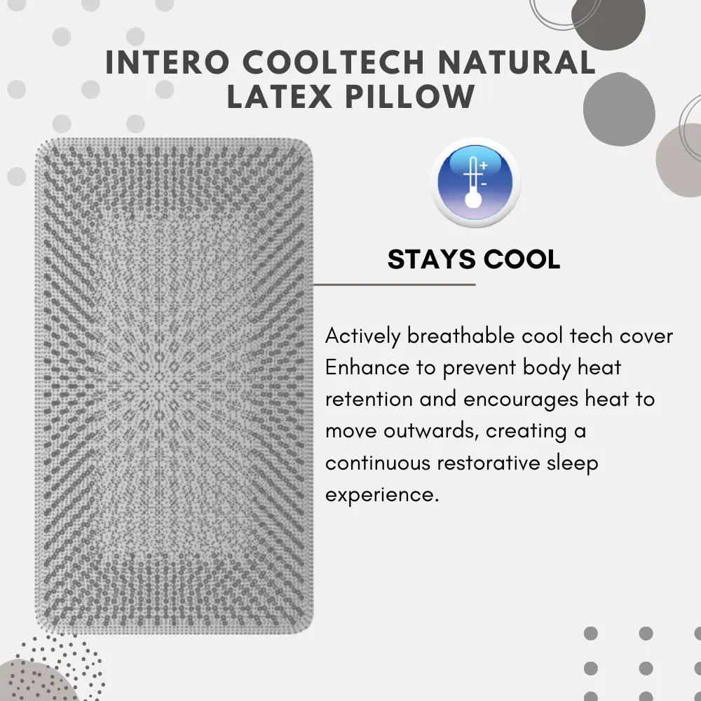 Intero CoolTech Natural Latex Pillow, Intero | HipVan