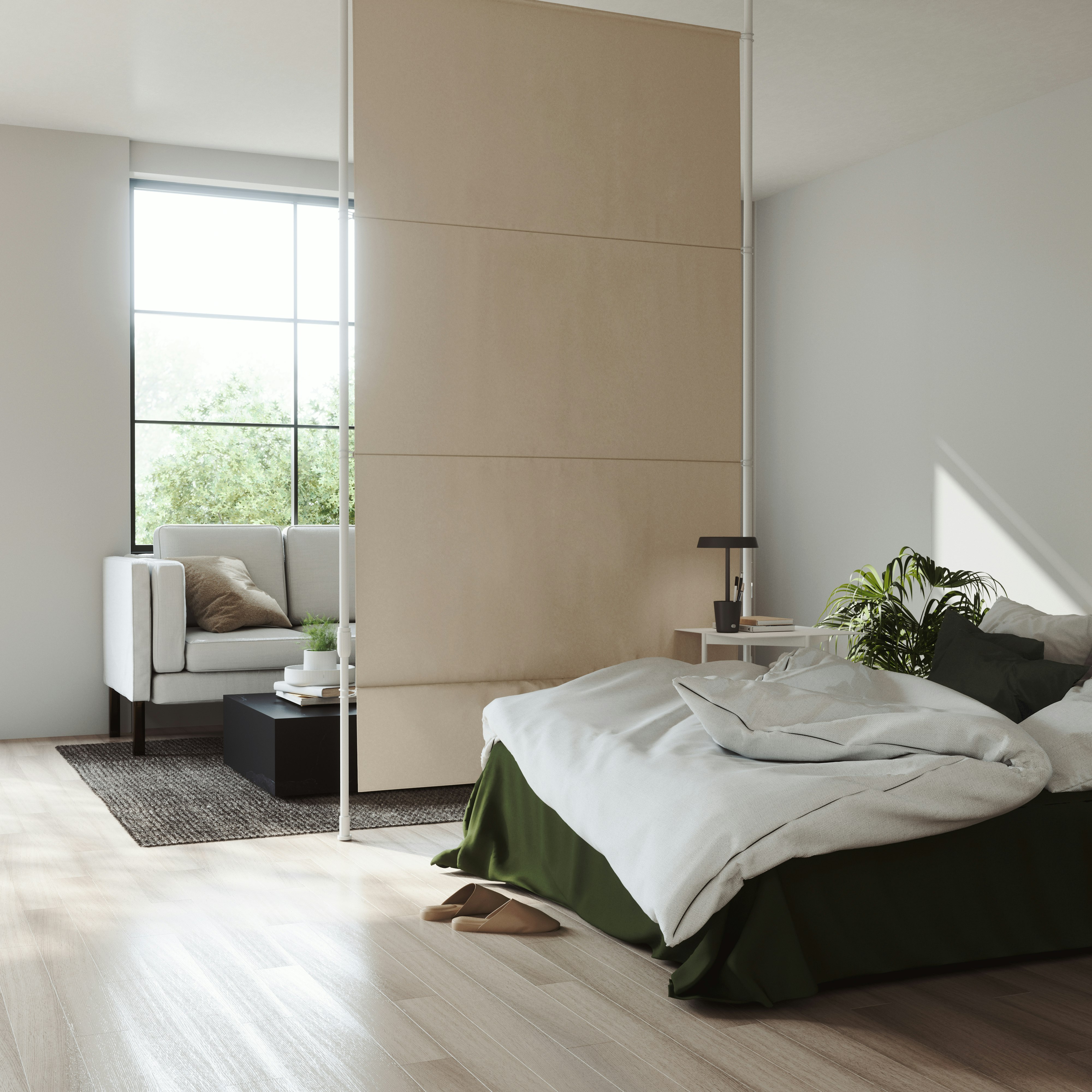 Anywhere Room Divider - Linen, Umbra Home Accents | HipVan