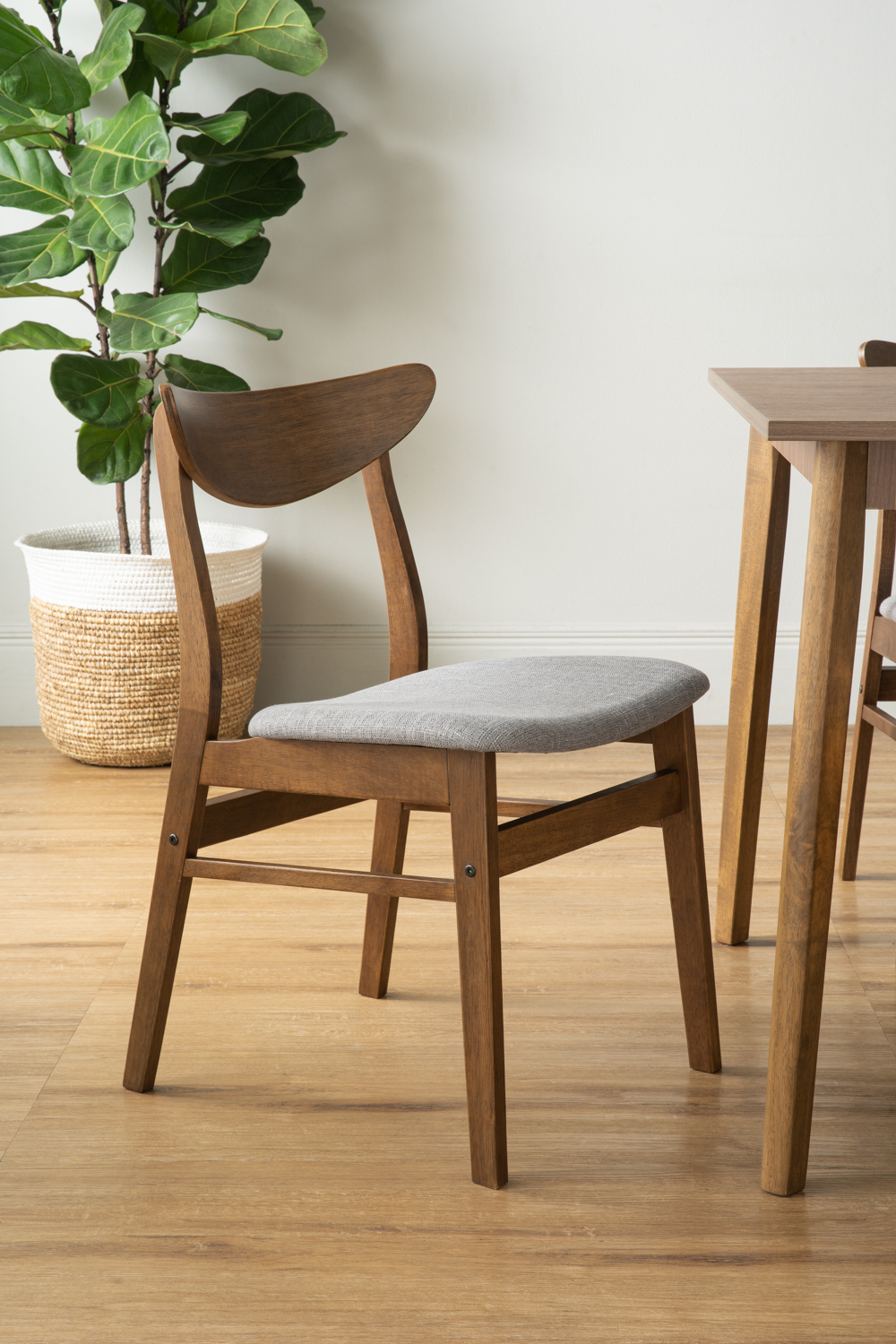 Charmant Dining Table 1.4m with Koa Bench 1.1m and 2 Macy Chairs ...