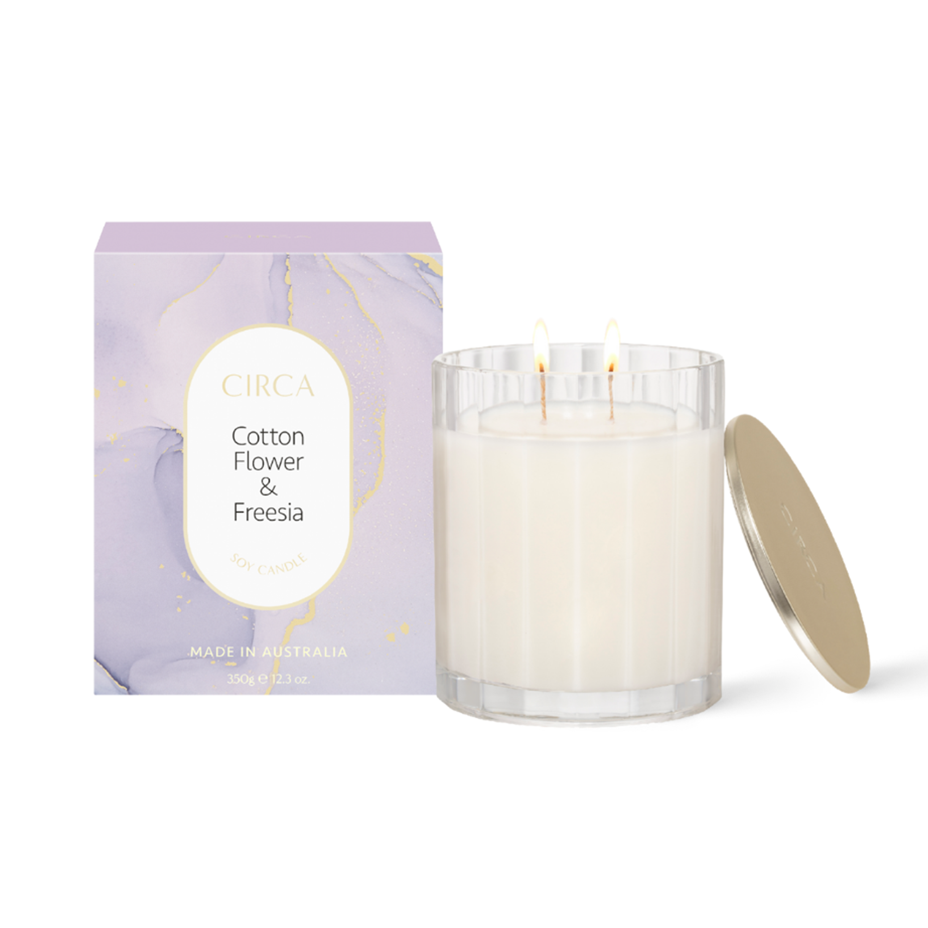 Circa Soy Candle 350g - Cotton Flower & Freesia, Circa (Australia) | HipVan