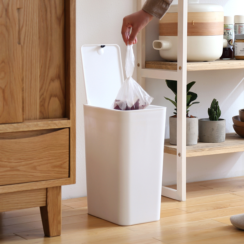 Jiro Touch-Open Waste Bin with Lid - 11L, Storage Essentials by HipVan ...