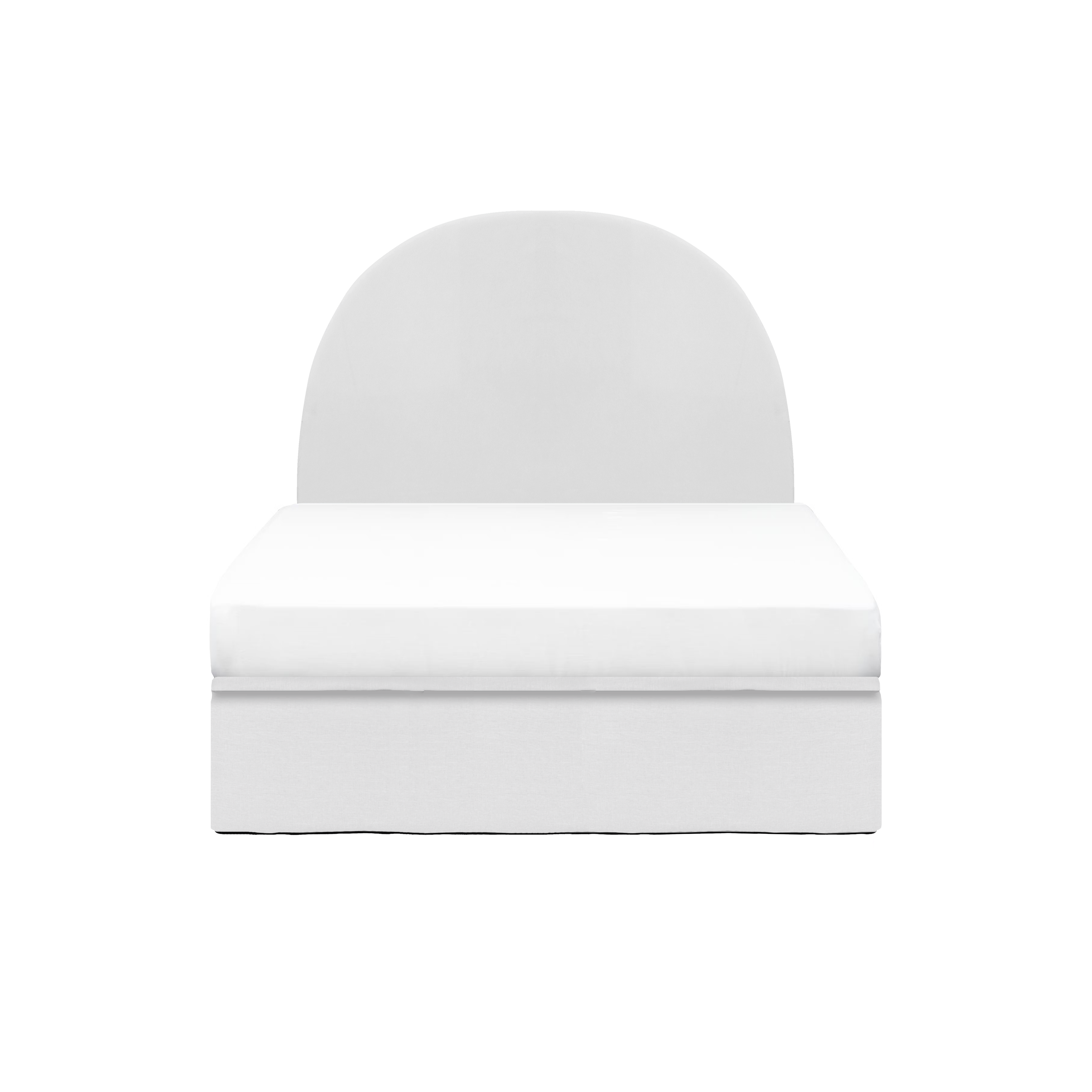 Aspen Single Storage Bed - Cloud White, HV Modern Beds & Bedroom ...