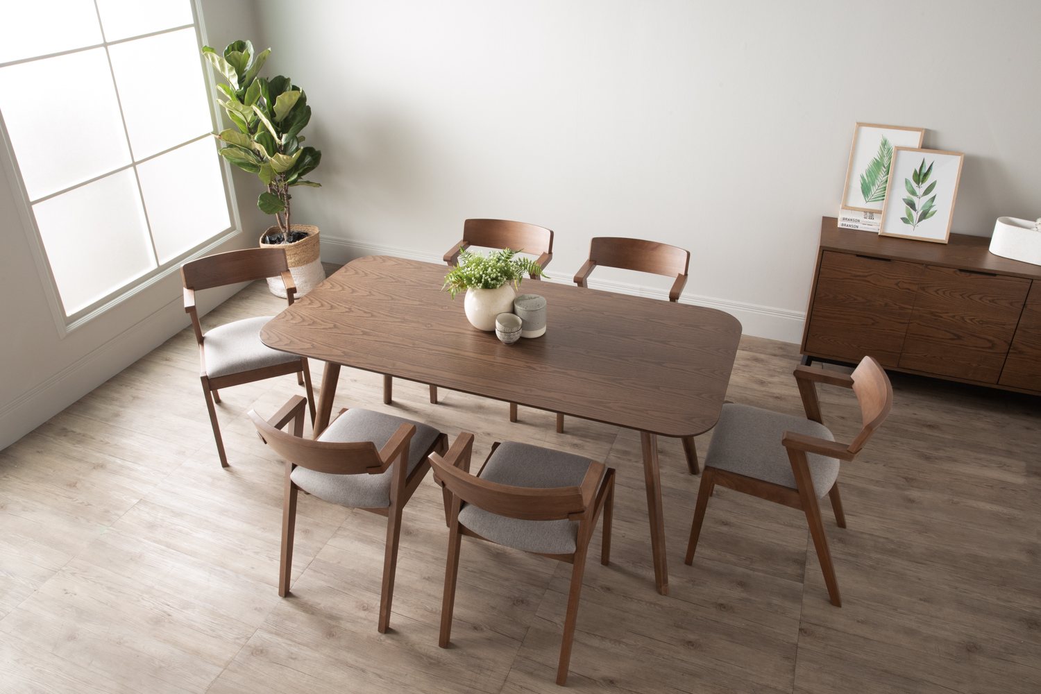 Roden Dining Table 1.8m - Cocoa, Walnut Dining Tables by HipVan | HipVan