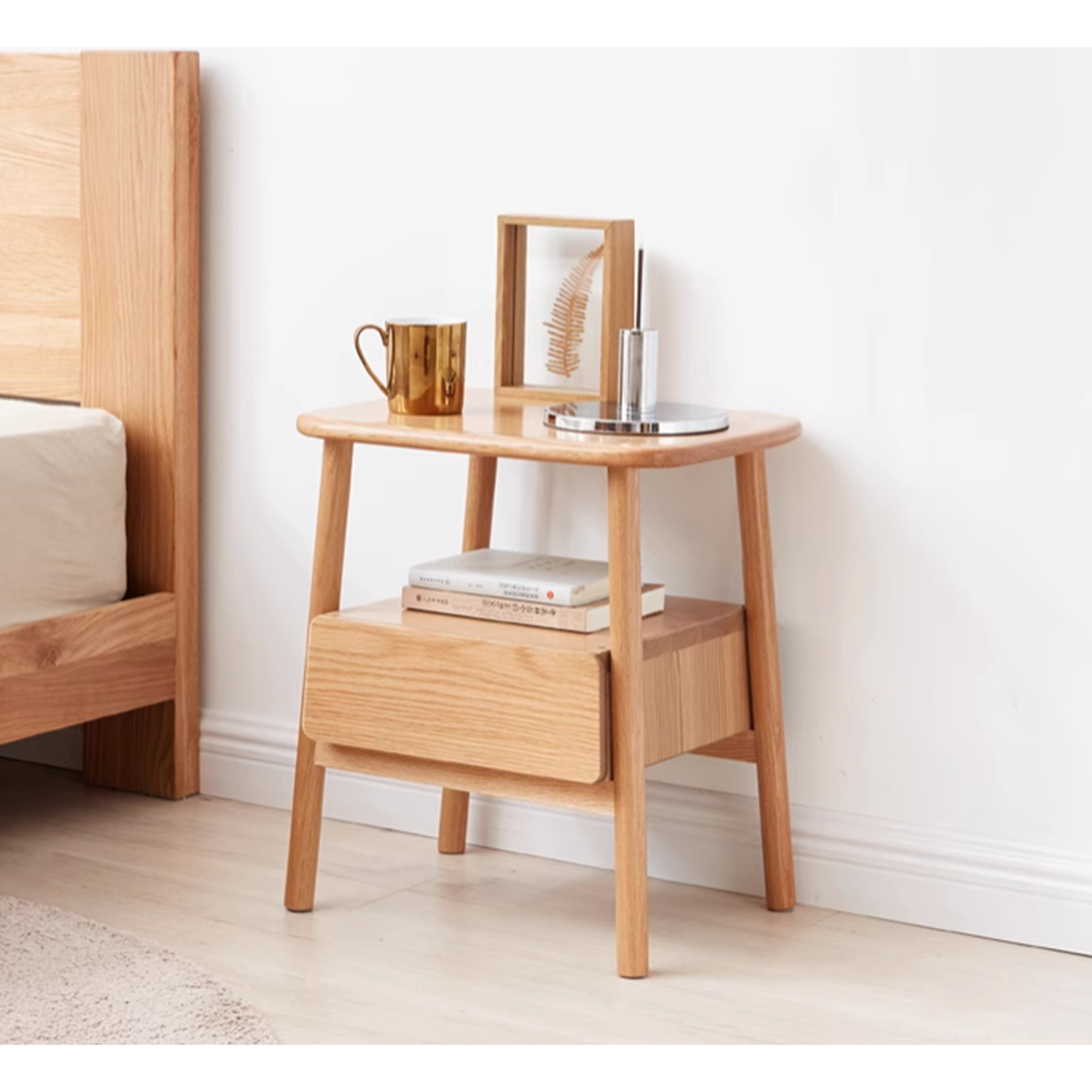 Ethan Bedside Table - Oak, Bedroom Side Tables by HipVan | HipVan