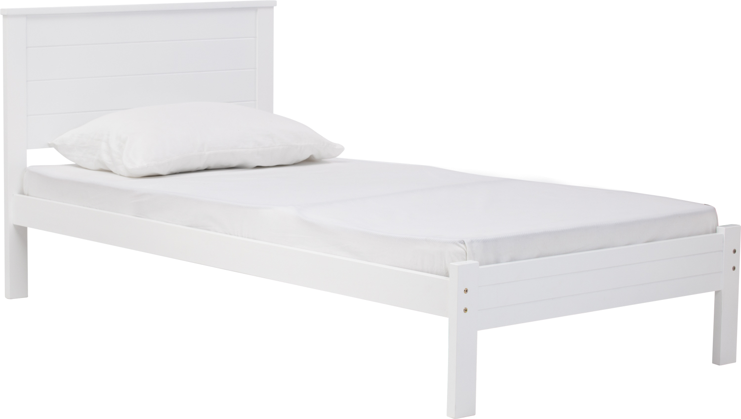Barrett Single Bed - White, HV Basic Beds & Bedroom Storage | HipVan