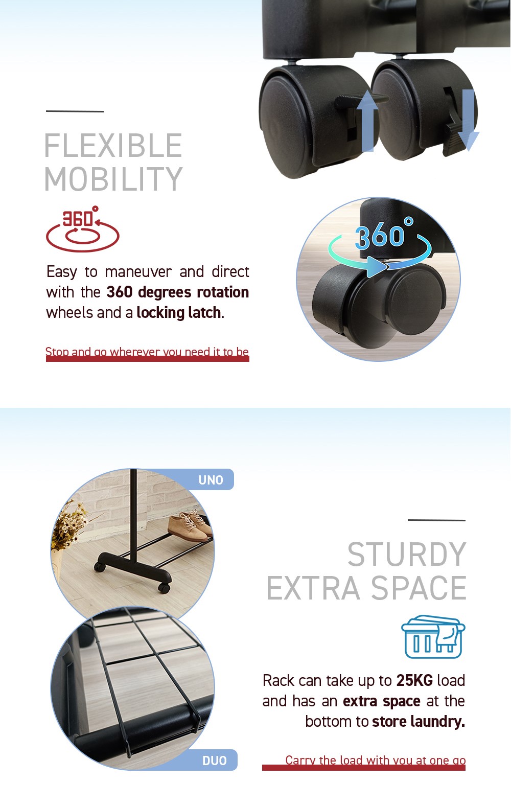 Rene Duo Portable Laundry Rack, Rene | HipVan