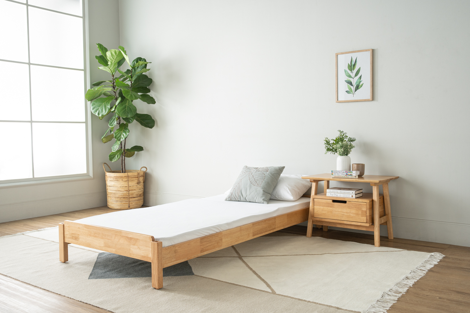 Hans Stackable Single Bed - Natural, HV Modern Beds & Bedroom Storage ...