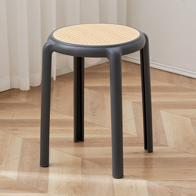 Alaska Stackable Stool - Grey, HV Basic Storage & Accent Furniture | HipVan