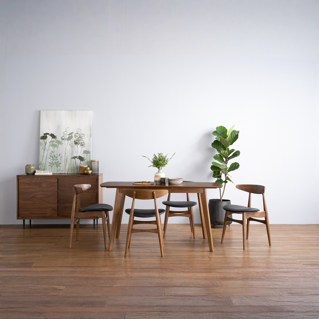 Harold Extendable Dining Table 1.2m-1.5m - Cocoa, Harold by HipVan | HipVan