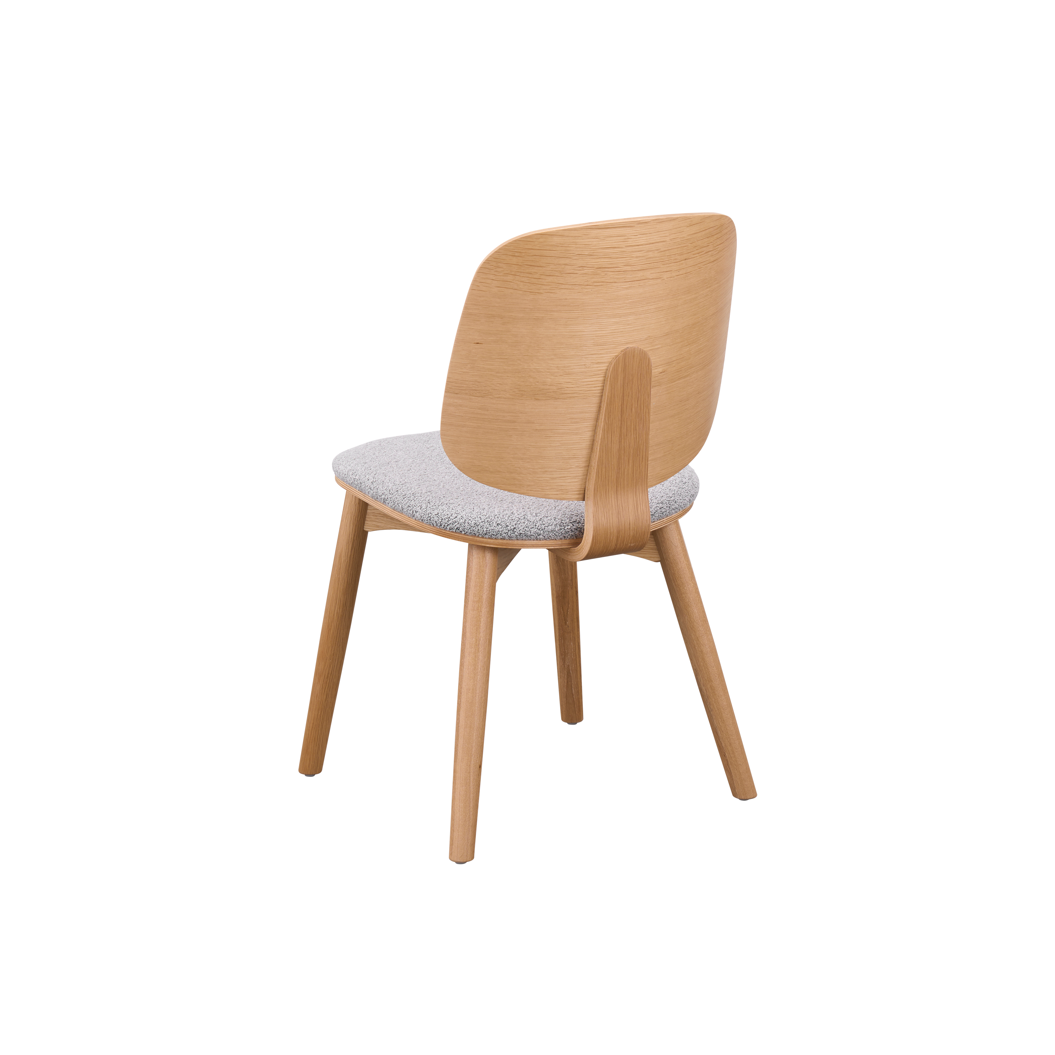 Rena Chair - Oak, Grey (Fabric), Rena by HipVan | HipVan