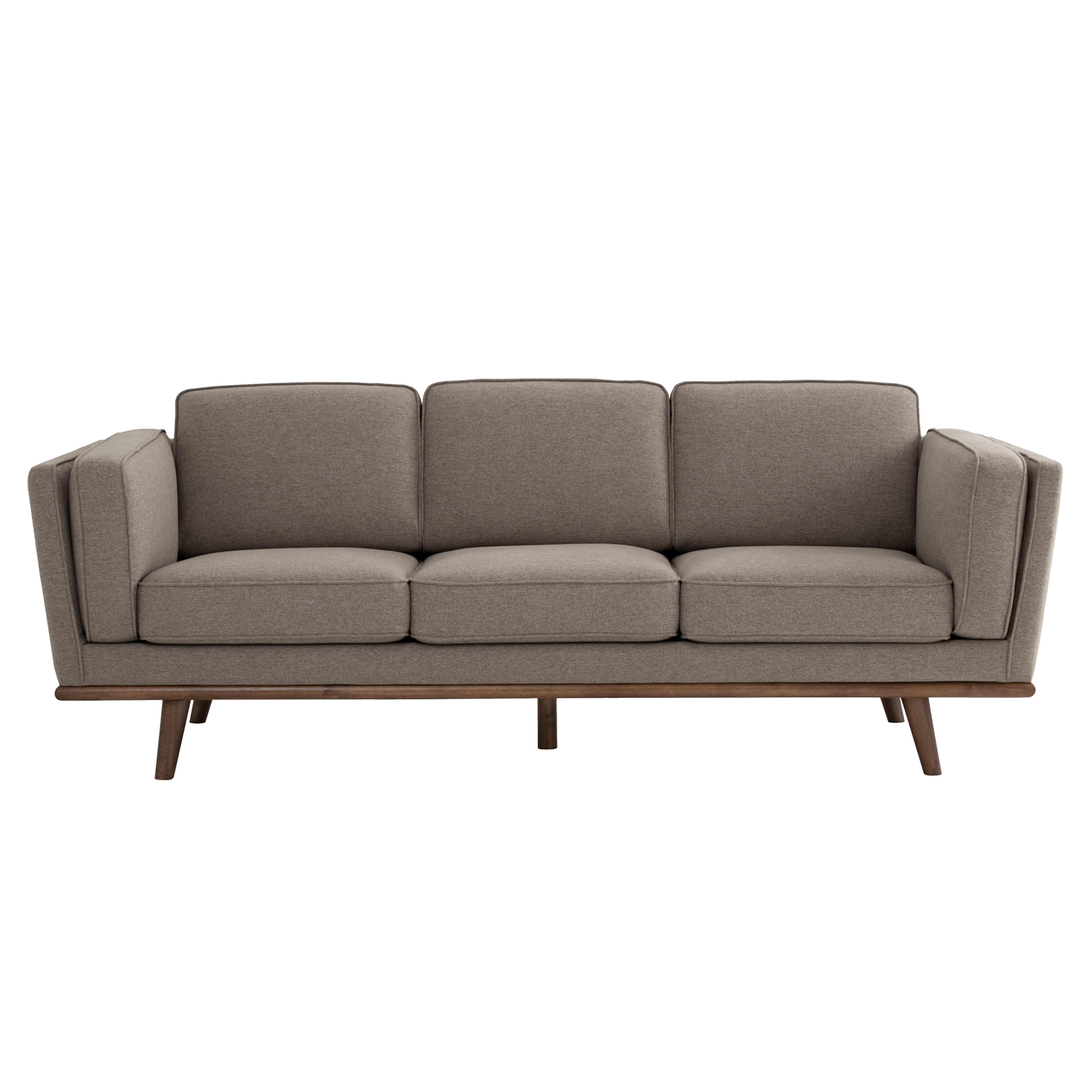 Carter 3 Seater Sofa - Cocoa, Harmonic Tan (Fabric), Couches by HipVan ...