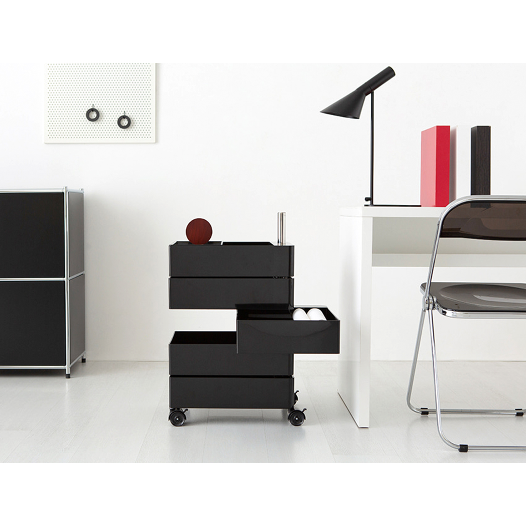 Berma 5-Tier Drawer Trolley - Black, Berma by HipVan | HipVan