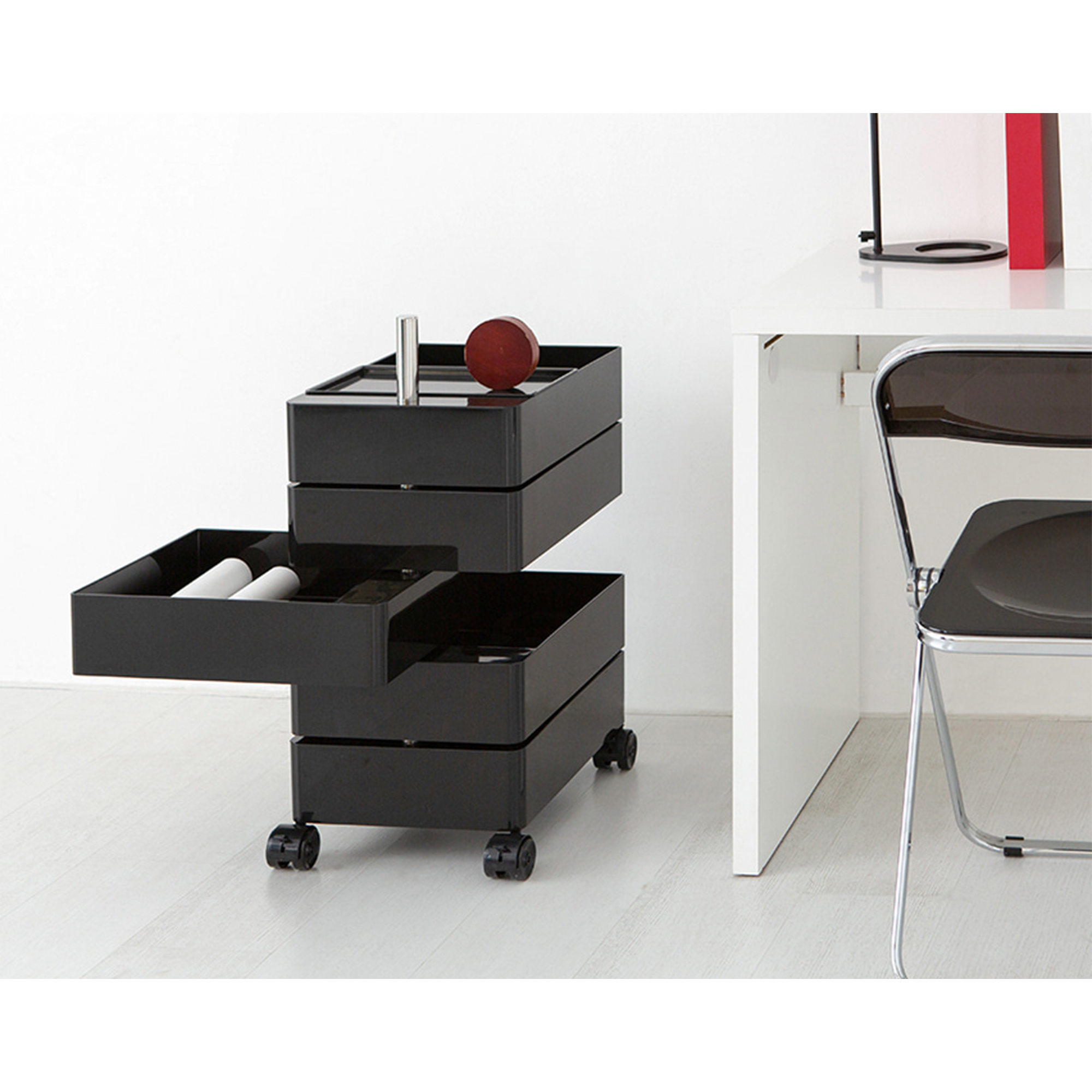 Berma 5-Tier Drawer Trolley - Black, Berma by HipVan | HipVan