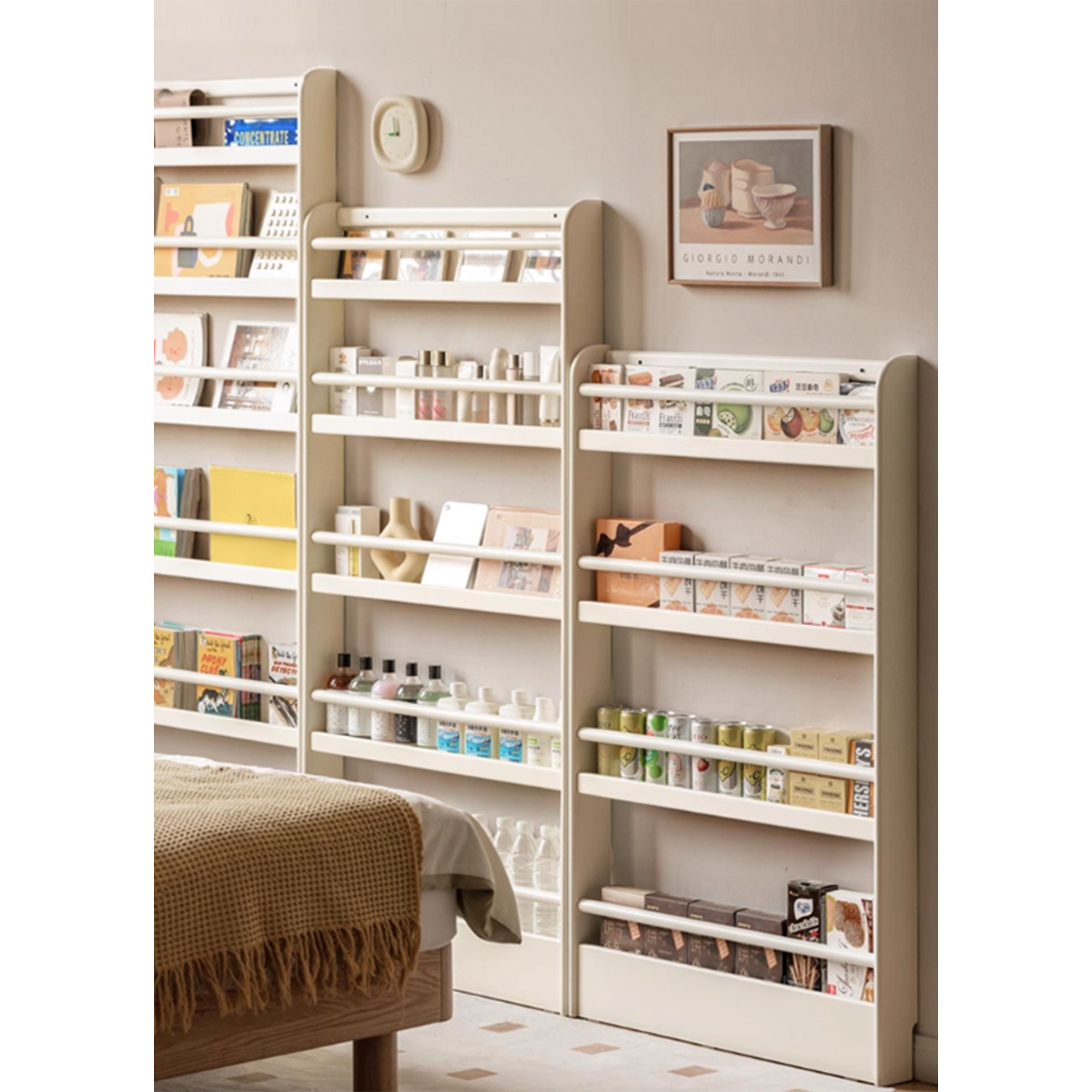 Micel 4 Tier Wall Shelf 0.6m - White, Micah by HipVan | HipVan