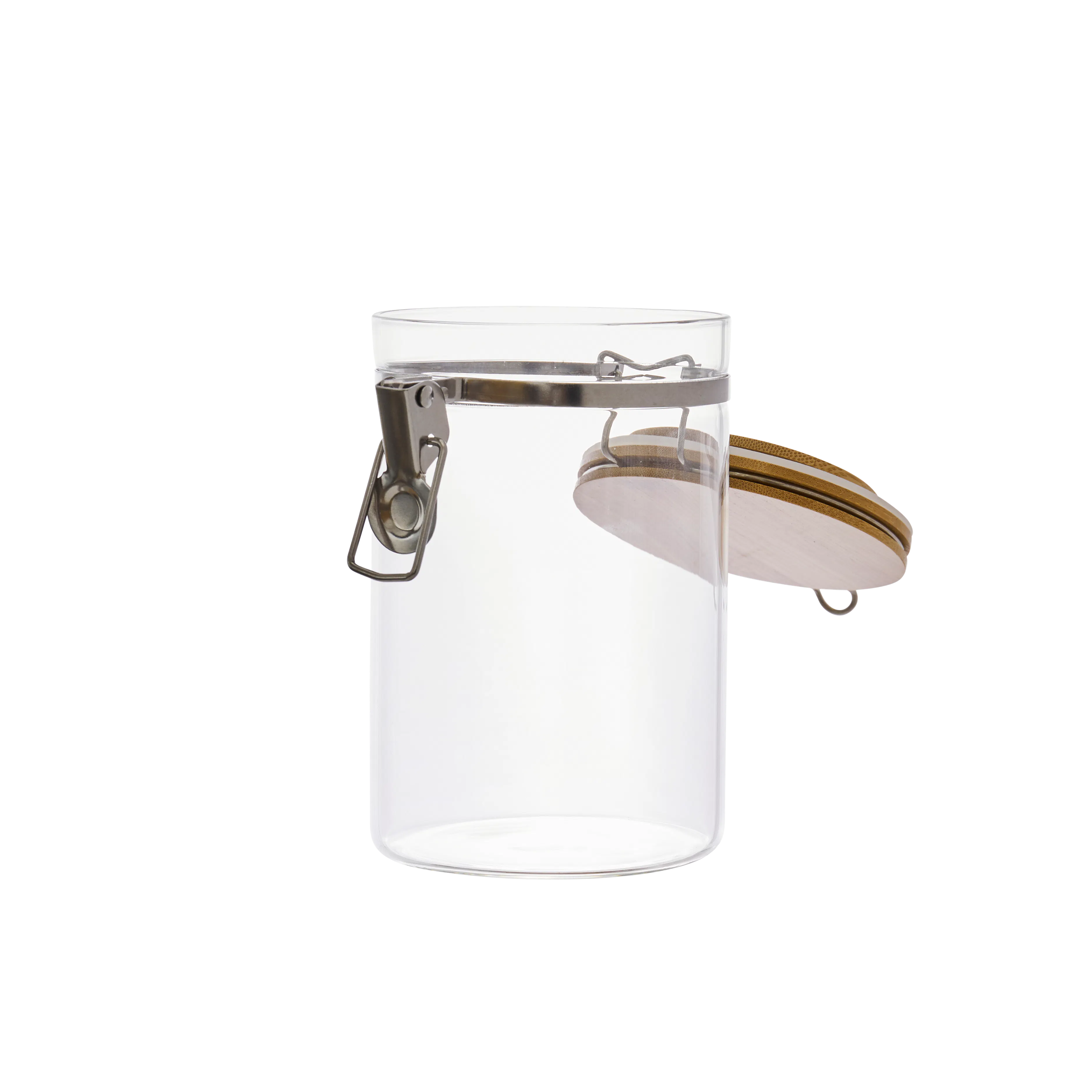 EVERYDAY Glass Jar with Bamboo Lid & Clamp (3 Sizes), Food Storage by ...