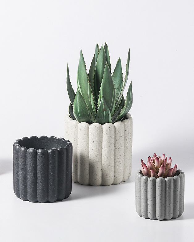 Yoshi Ceramic Pot - Grey, Botanicals by HipVan | HipVan