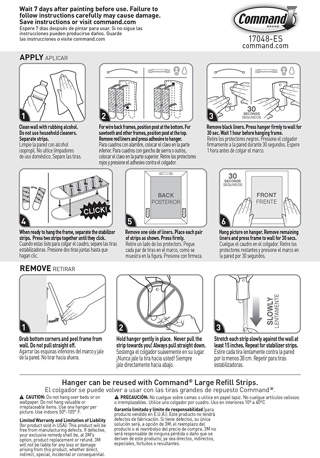 Command™ Sticky Nail Sawtooth Metal Hanger for Wired-back frames ...