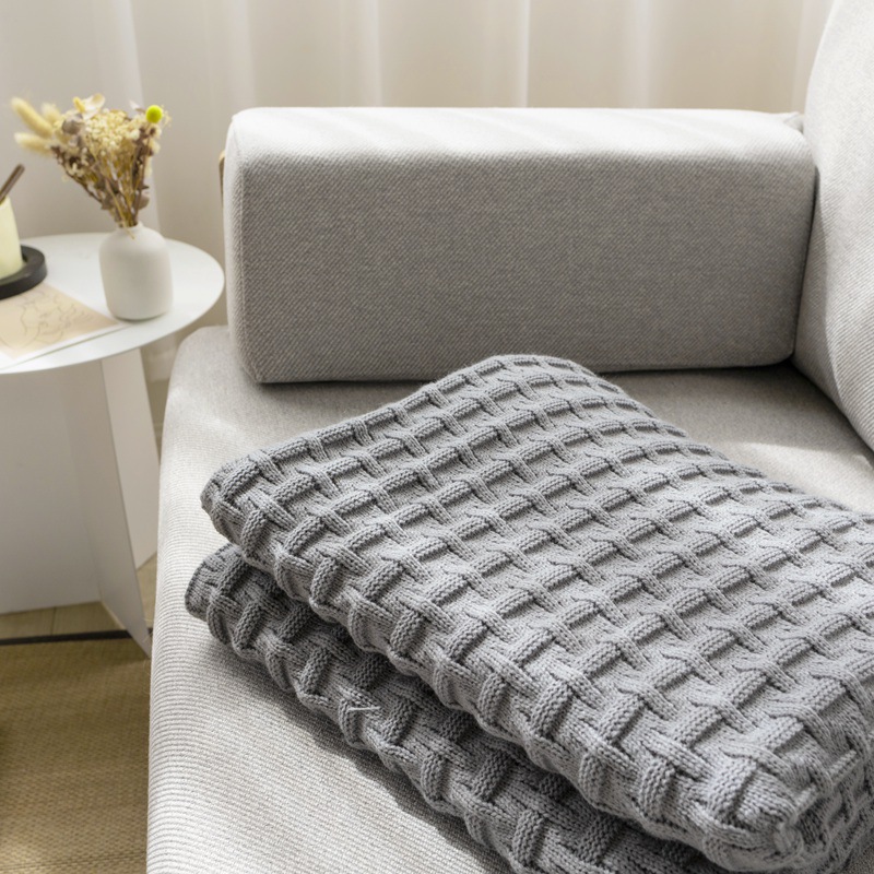Hera Throw - Grey, Throws & Blankets by HipVan | HipVan