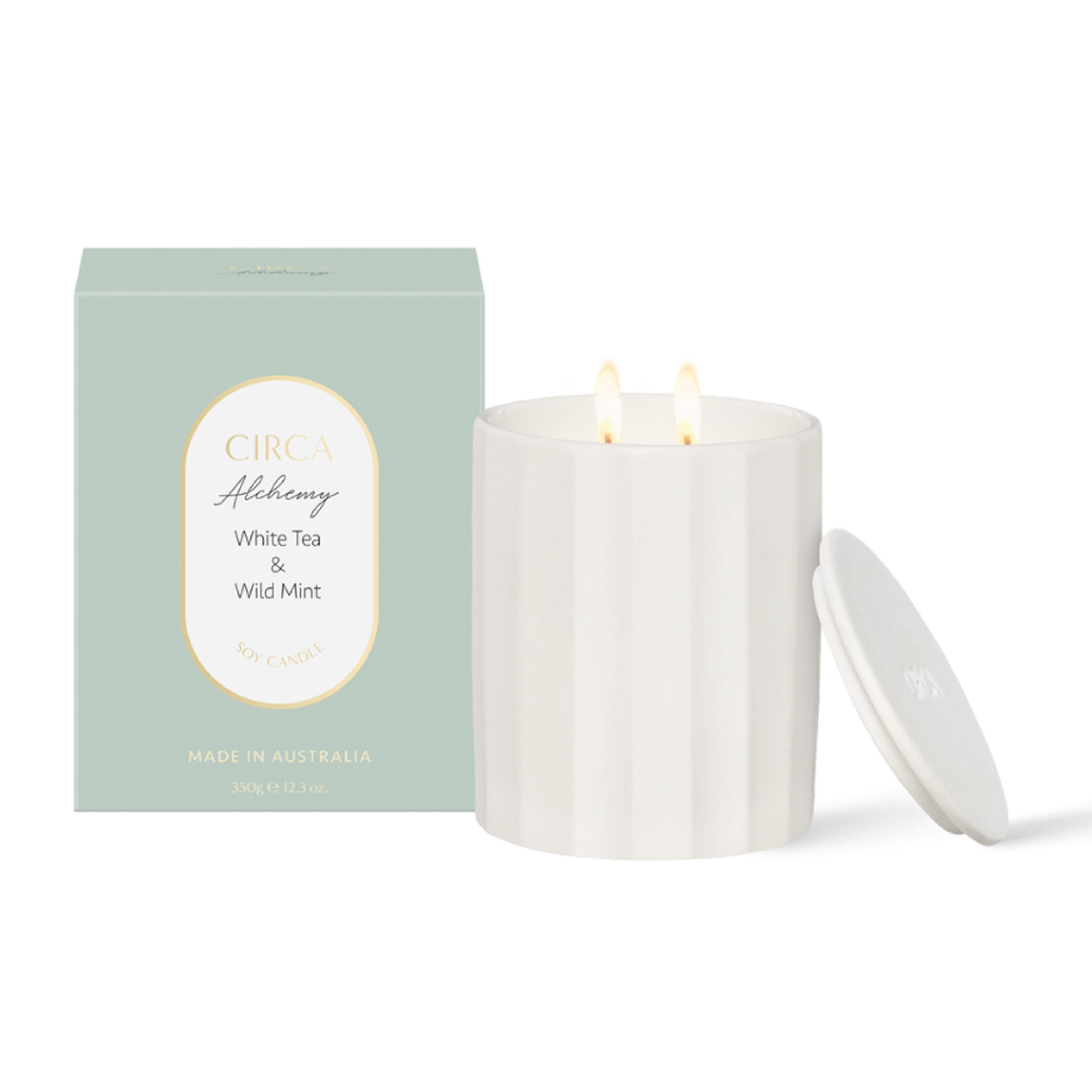 Circa Alchemy Soy Candle 350g - White Tea & Wild Mint, Circa (Australia ...