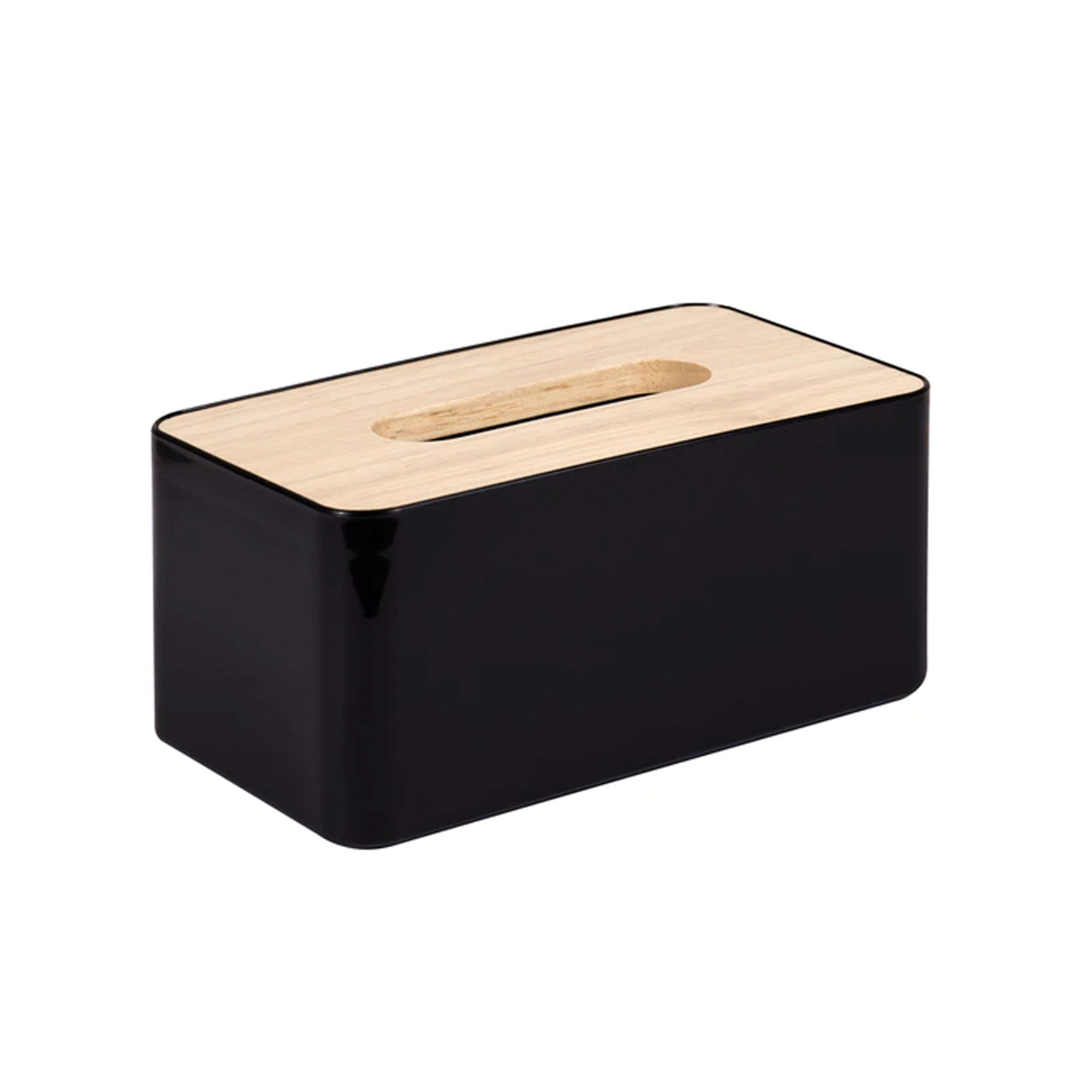 Wooden Tissue Box - Black, Home Basics by HipVan | HipVan