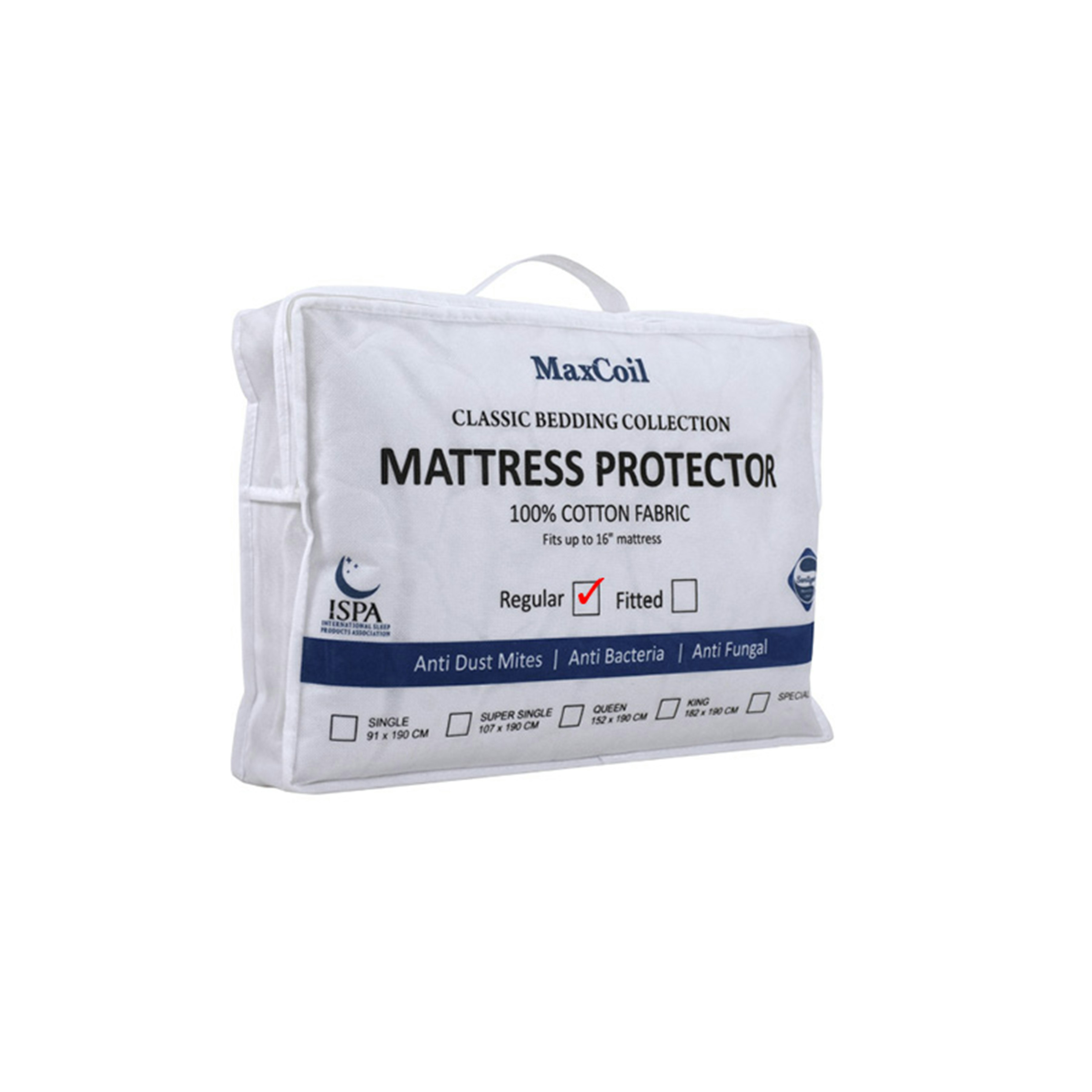 MaxCoil Classic Bedding Regular Protector (4 Sizes), MaxCoil | HipVan