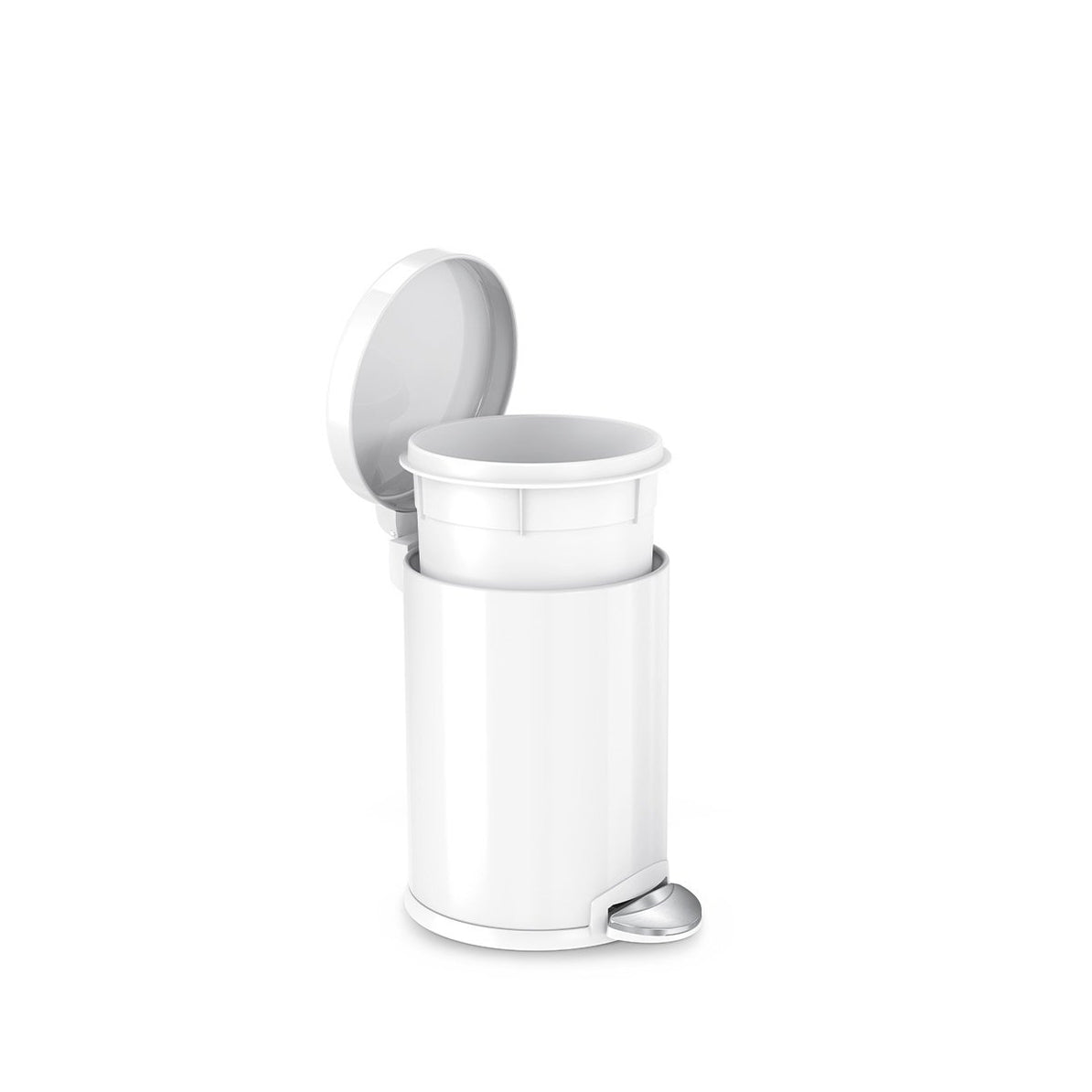 simplehuman 4.5L Round Step Bin - White, simplehuman Accessories | HipVan