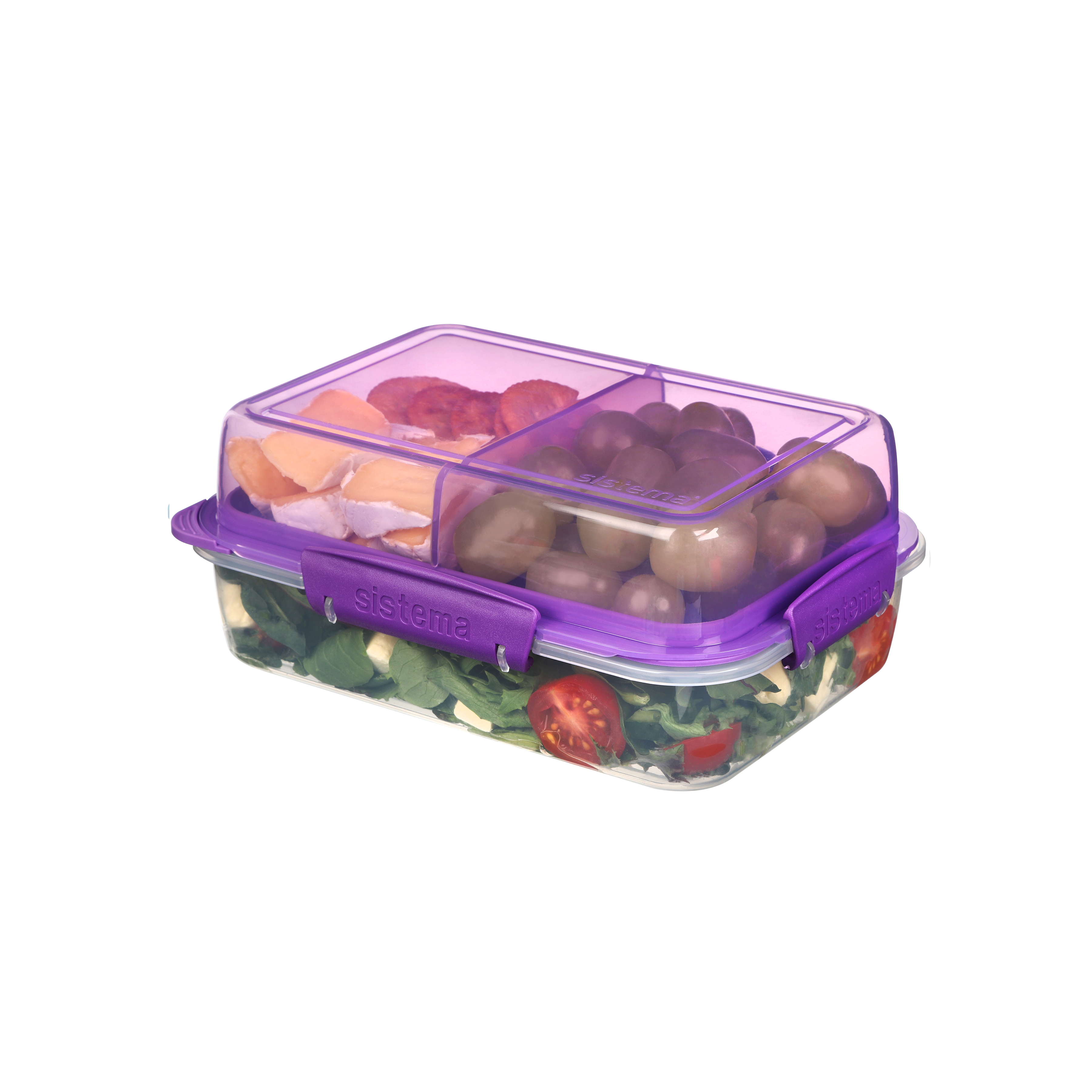 Sistema Lunch Stack To Go Rectangle 1.8L - Purple, Sistema | HipVan