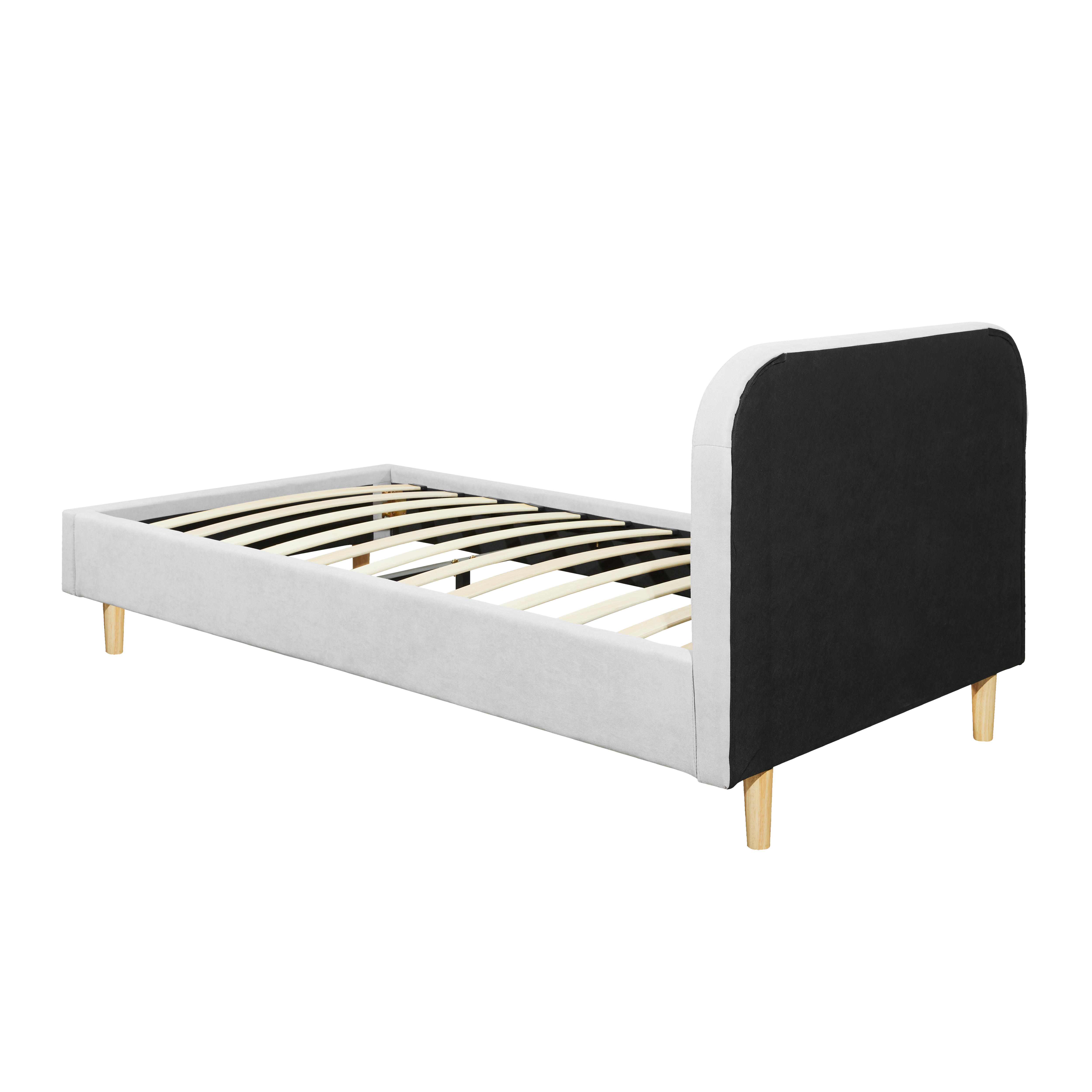 Nolan Single Bed - Silver Fox, HV Basic Beds & Bedroom Storage | HipVan