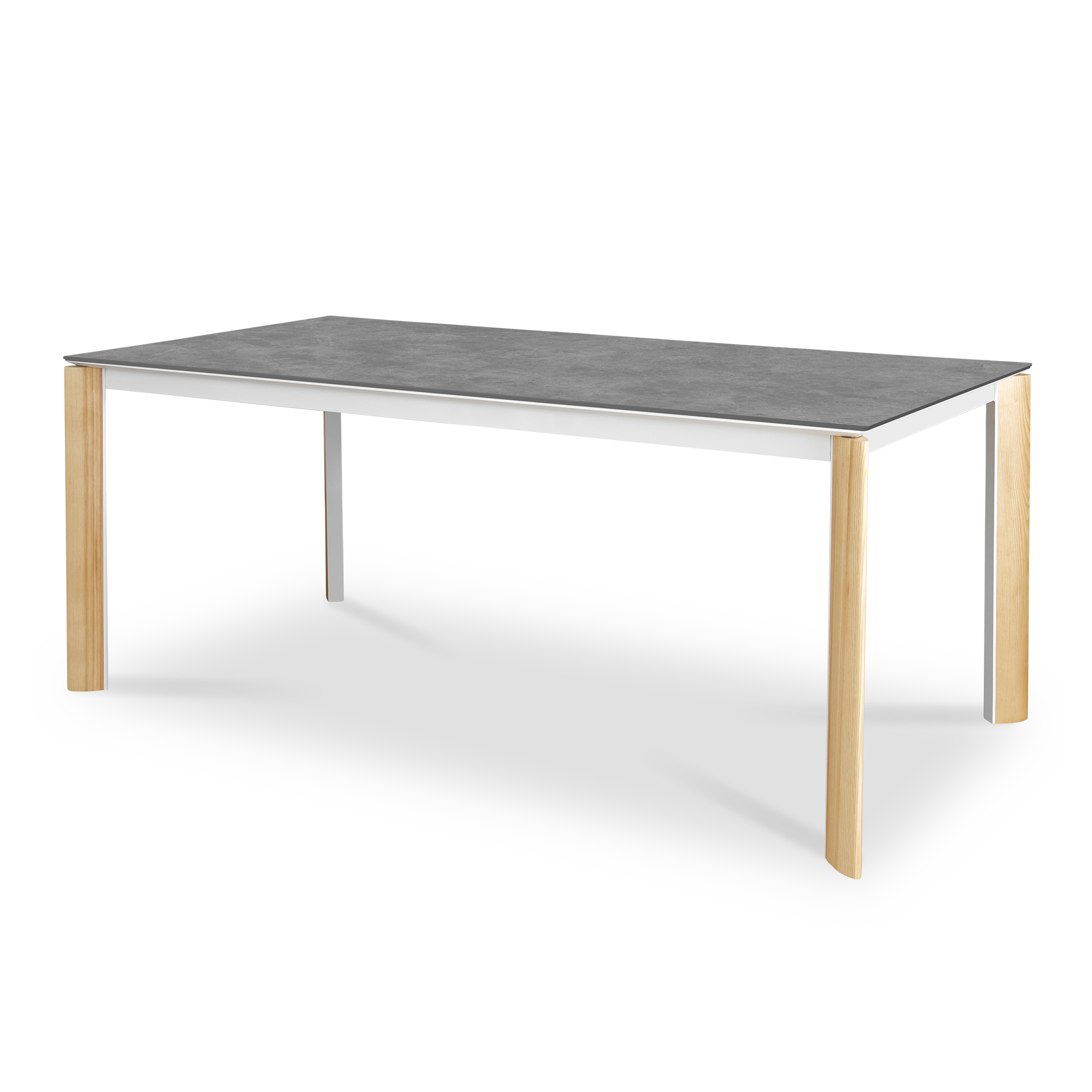 Nelson Dining Table 2m - Concrete Grey (Sintered Stone), Nelson by ...