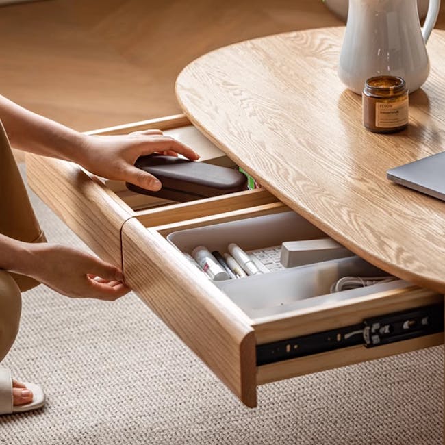 Amie Drawer Coffee Table 1.05m (Sintered Stone), Marble Amie Drawer Coffee Table 1.05m (Sintered Stone), Marble